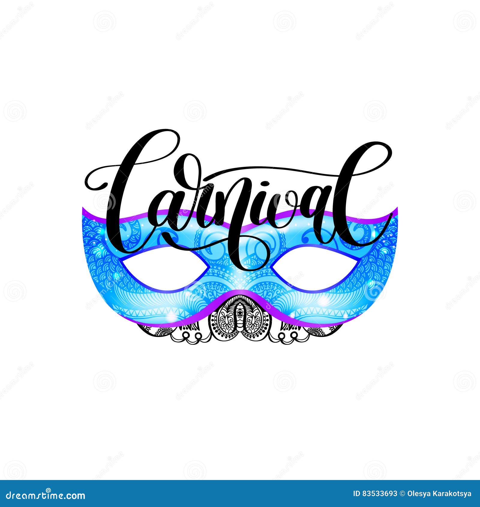 Carnival Lettering Logo Design with Mask and Hand Written Word Stock ... Carnival Lettering Logo Design with Mask and Hand Written Word Stock ...