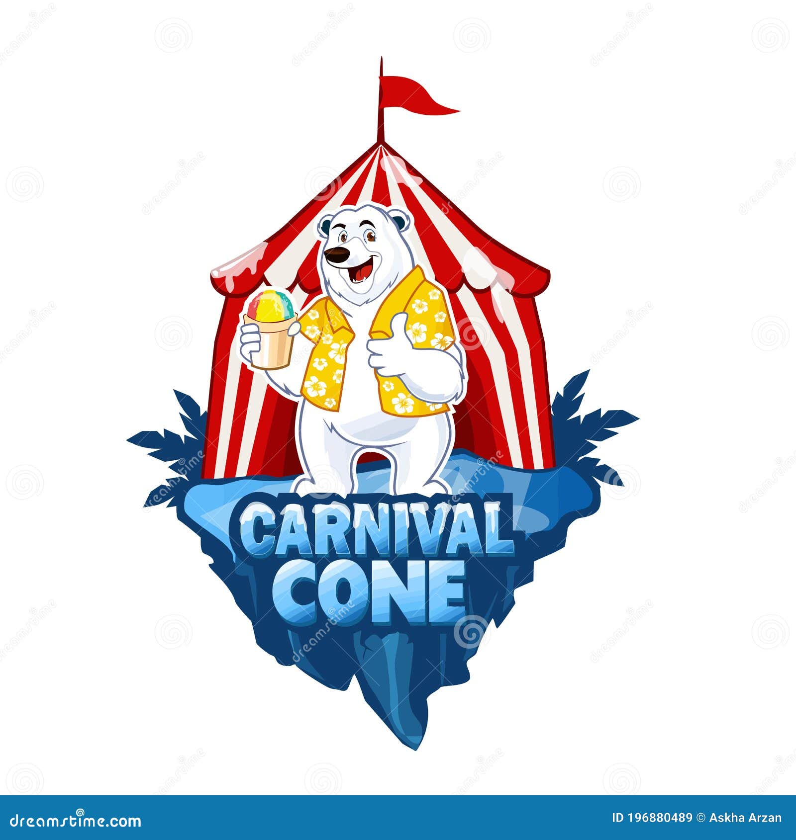 Carnival Logo Design Vector Illustration Stock Vector - Illustration of ...