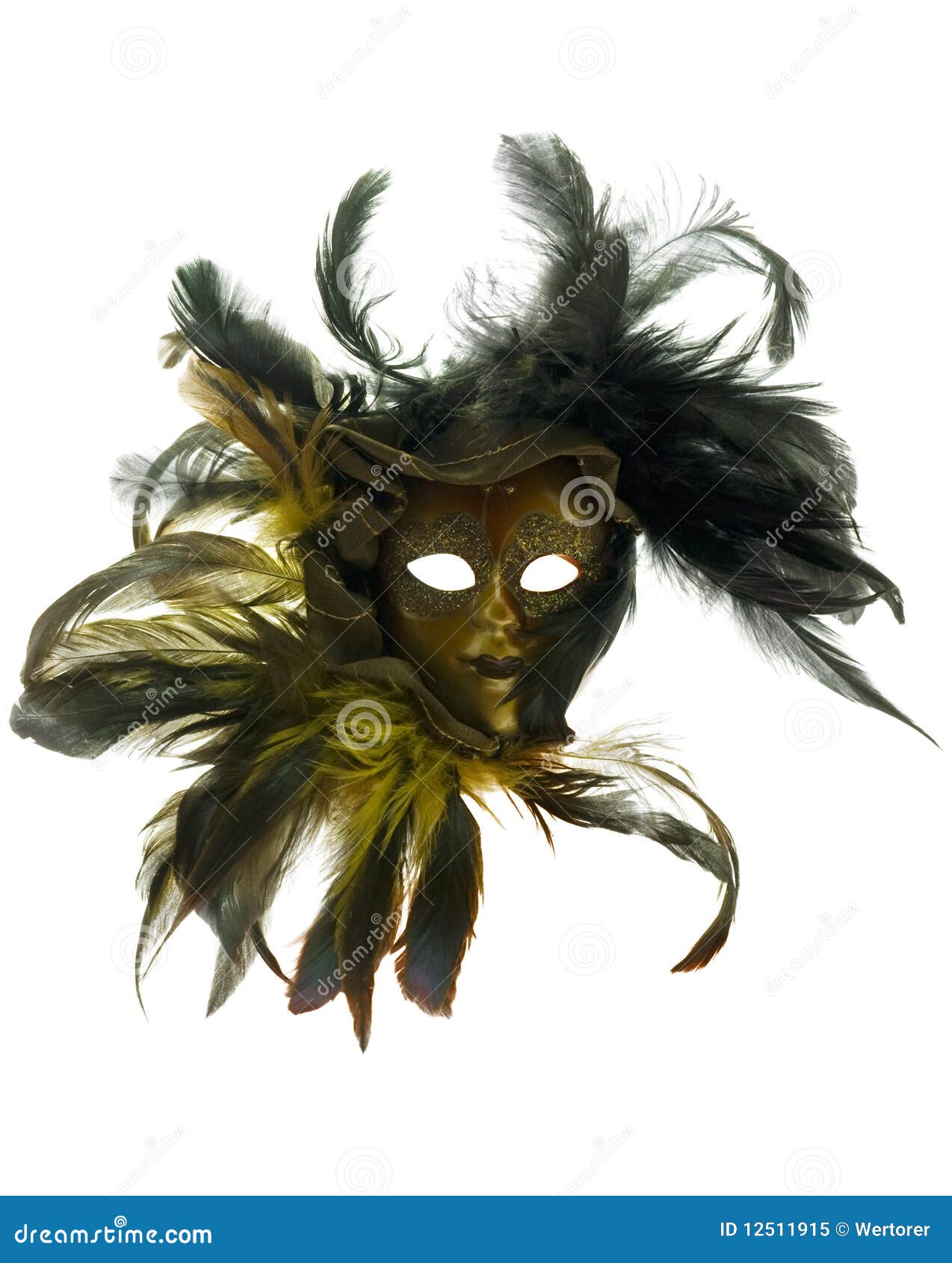 Carnival Mask with Feathers Stock Image - Image of mysterious ...