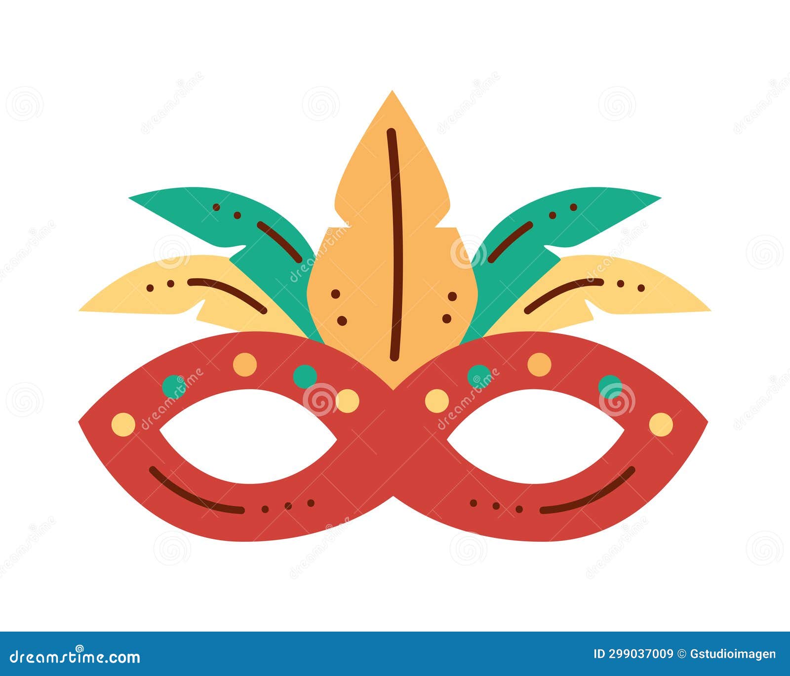 Carnival mask illustration stock illustration. Illustration of stage ...