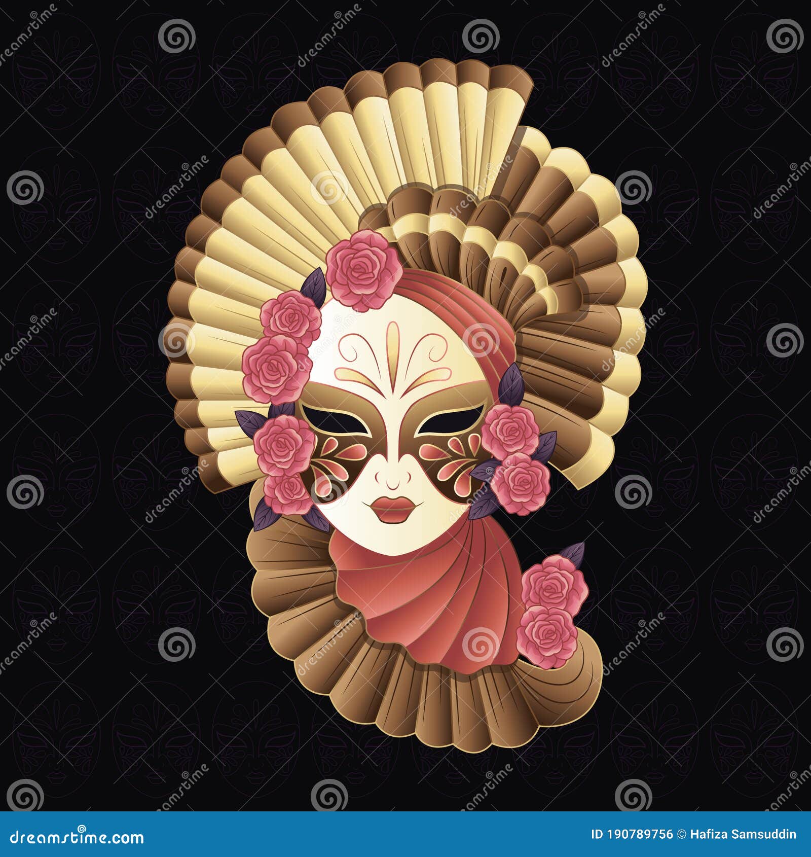 Carnival Mask. Vector Illustration Decorative Design Stock Vector ...