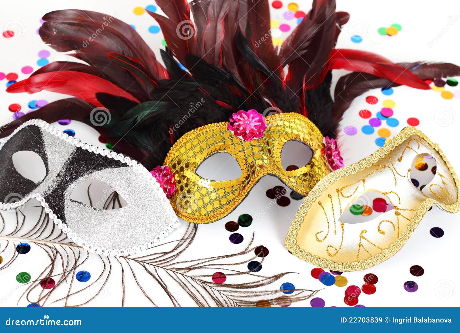 Carnival masks stock image. Image of color, background - 22703839