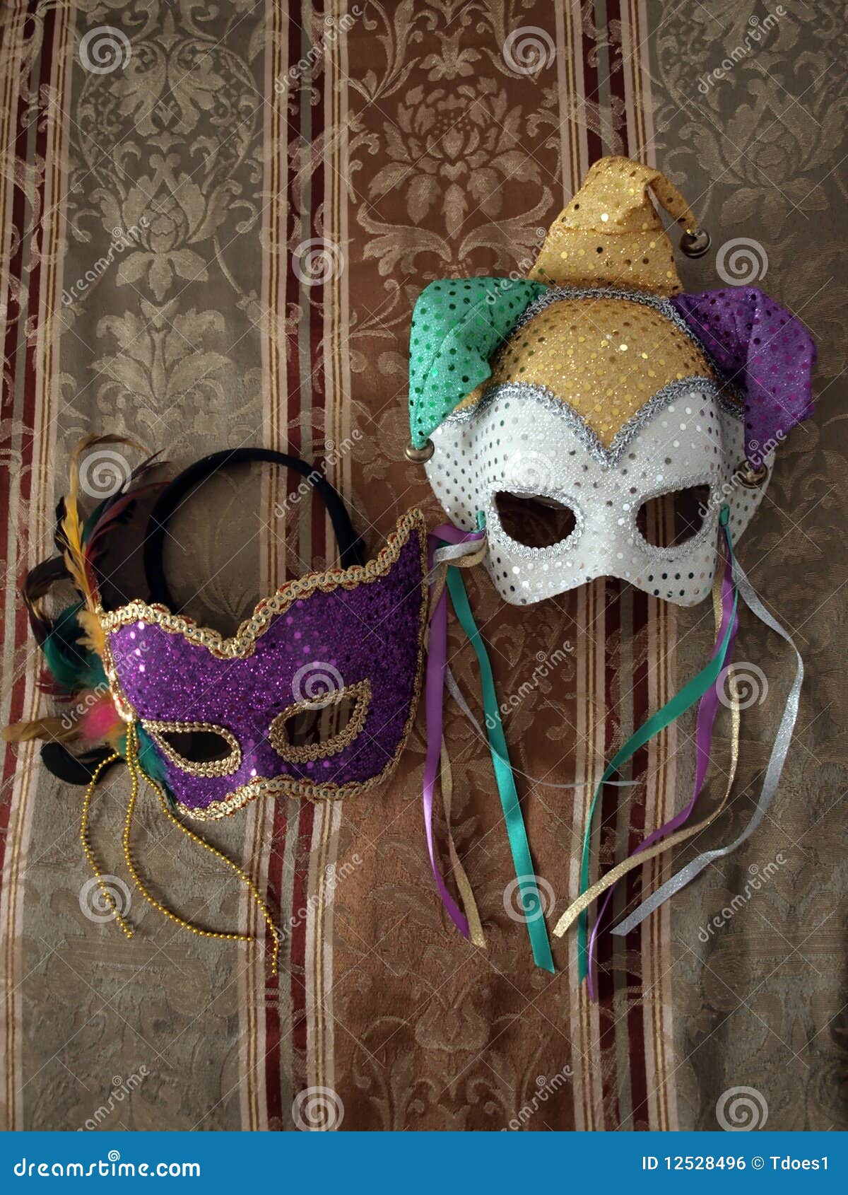 Carnival masks on fabric 3 stock photo. Image of dejaneiro - 12528496