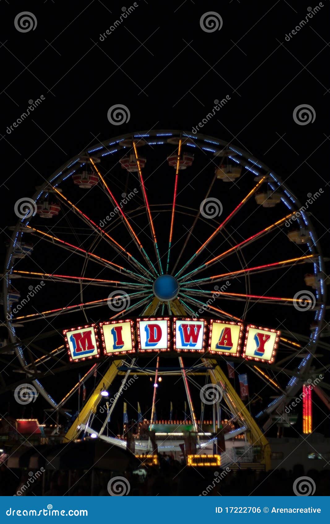 Carnival Midway stock photo. Image of tall, view, amusement - 17222706