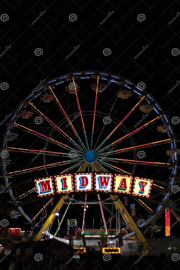 Carnival Midway stock photo. Image of tall, view, amusement - 17222706