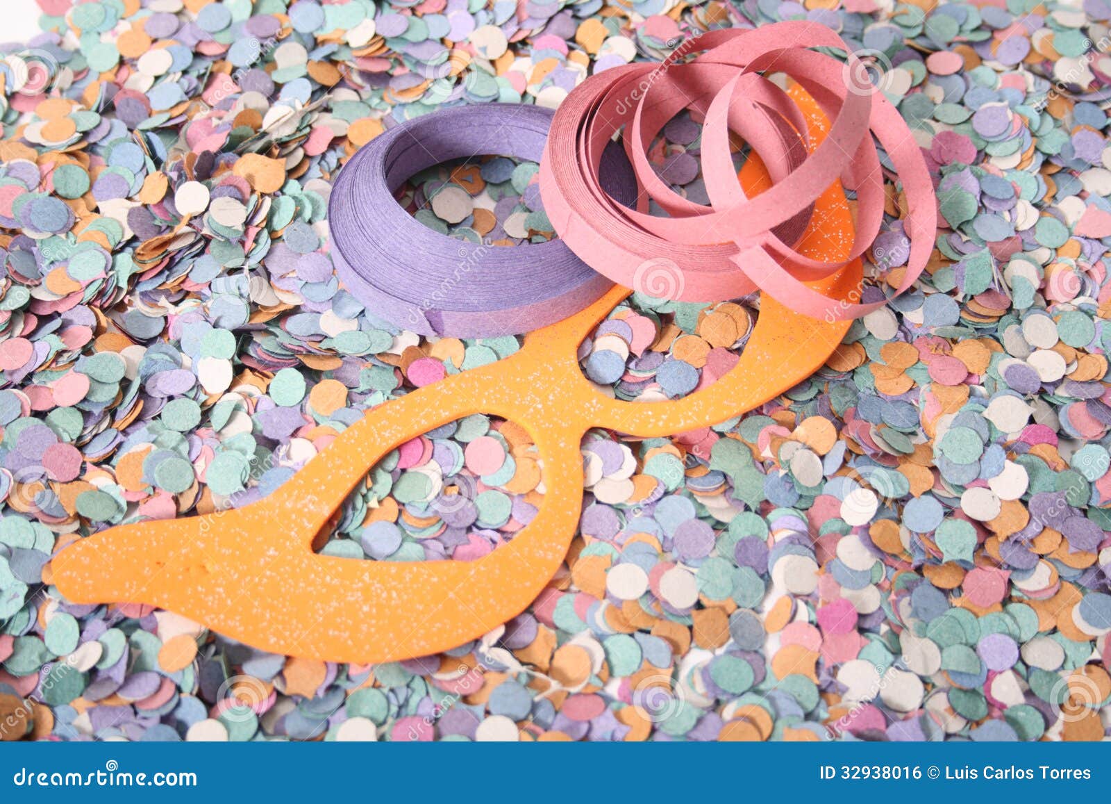 Carnival objects stock photo. Image of mask, round, decoration - 32938016