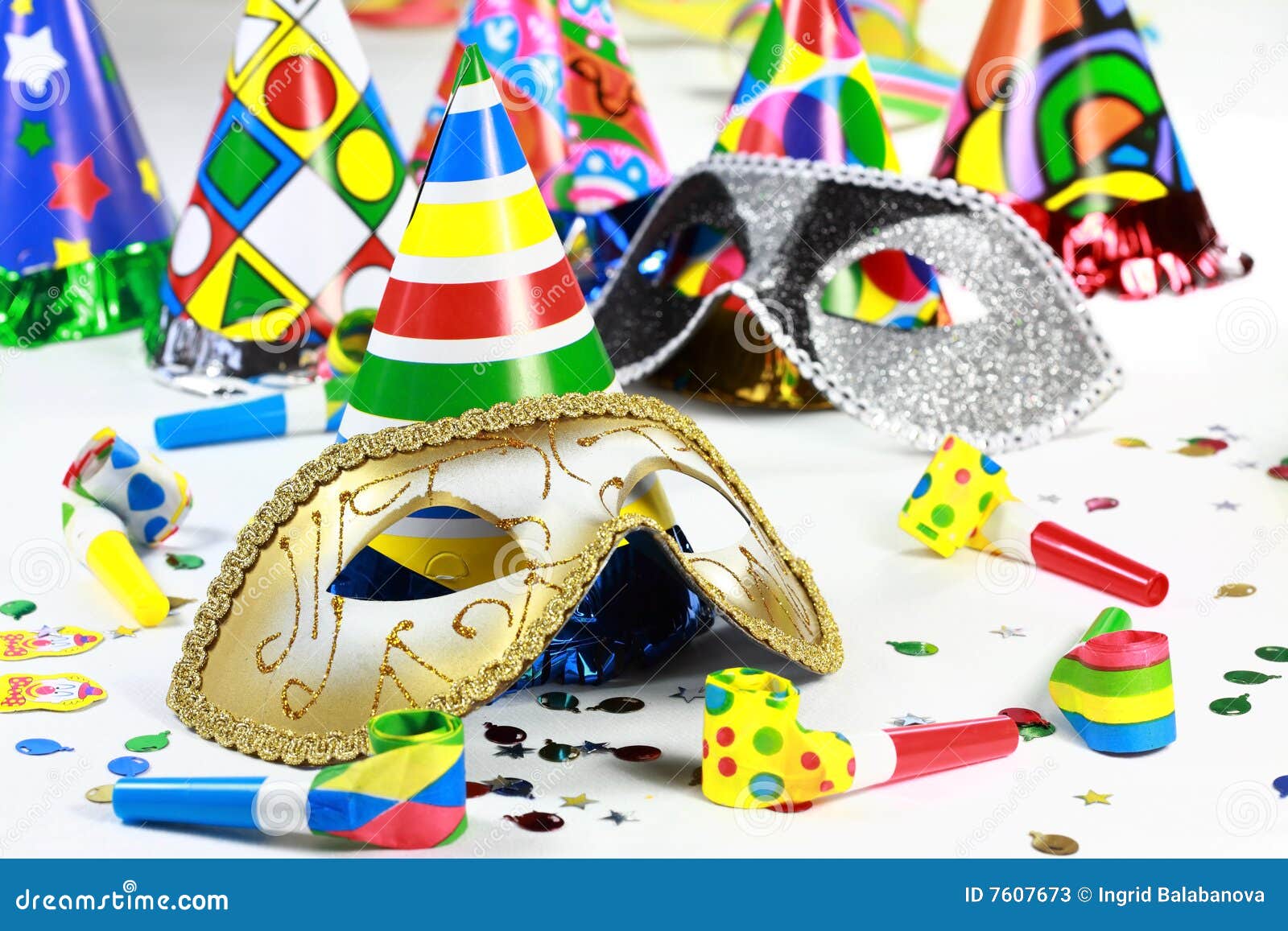 Carnival and party motive stock image. Image of festive - 7607673