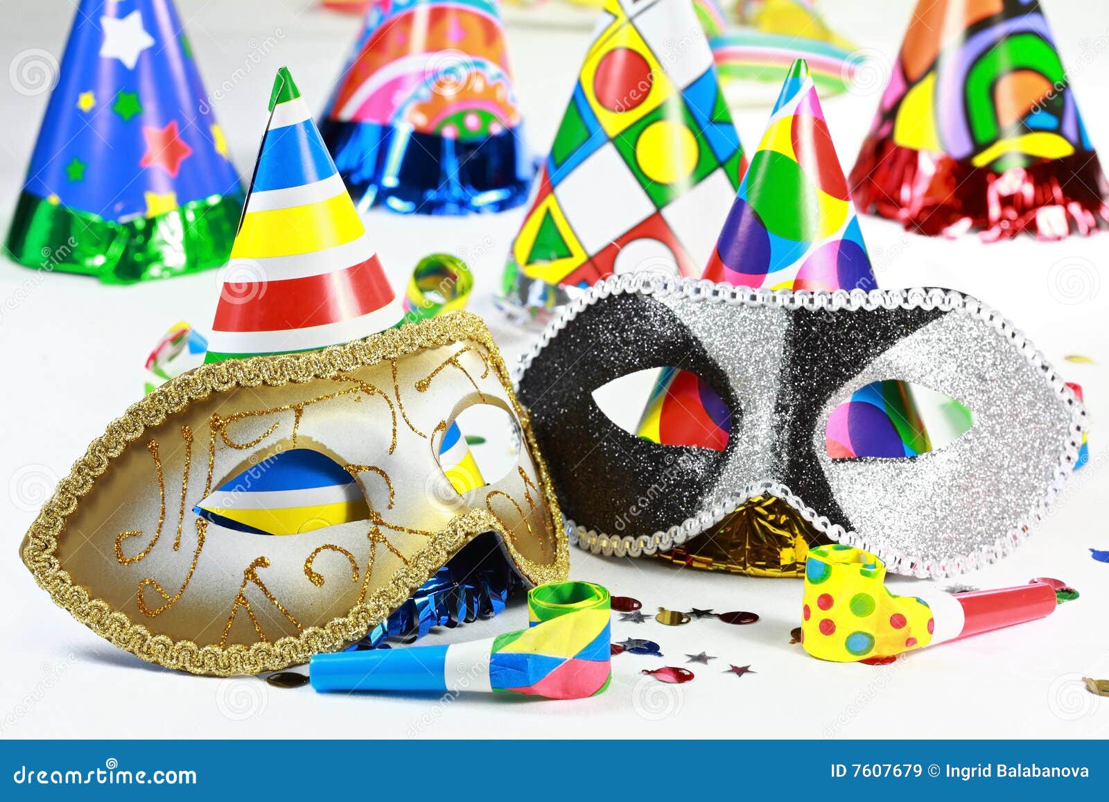 Carnival and party motive stock image. Image of mask, event - 7607679