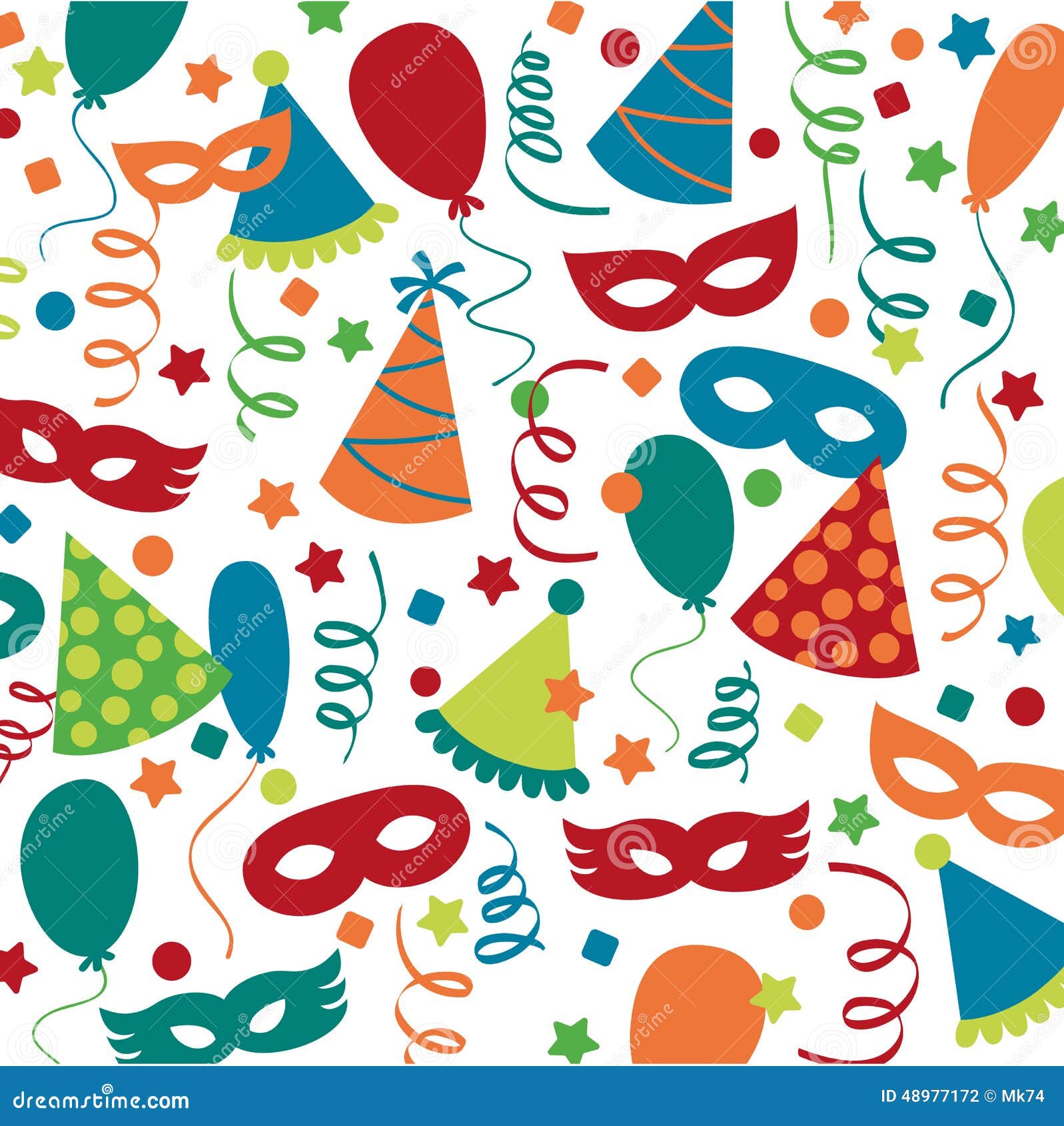 Carnival pattern stock vector. Illustration of carnival - 48977172