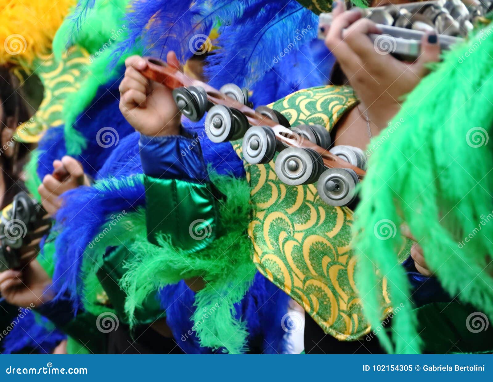 Carnival percussion stock image. Image of canaria, drummer - 102154305