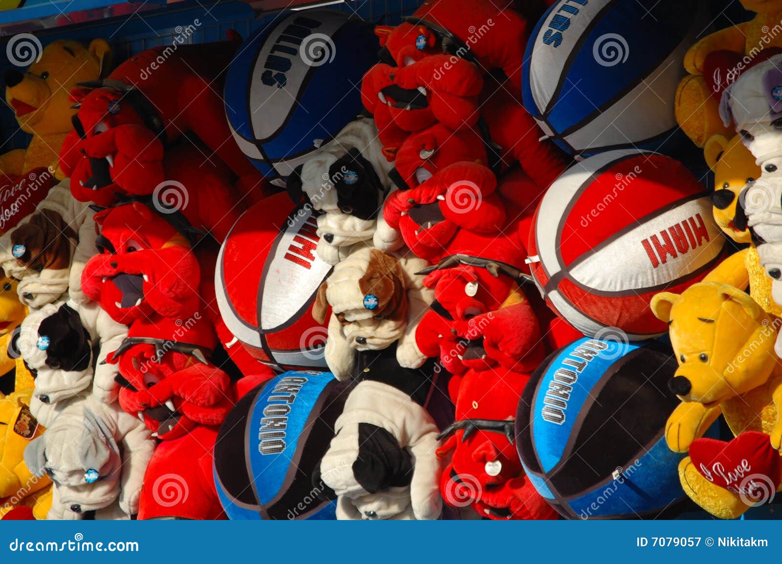Carnival Prizes. stock image. Image of prizes, fairs, animals - 7079057