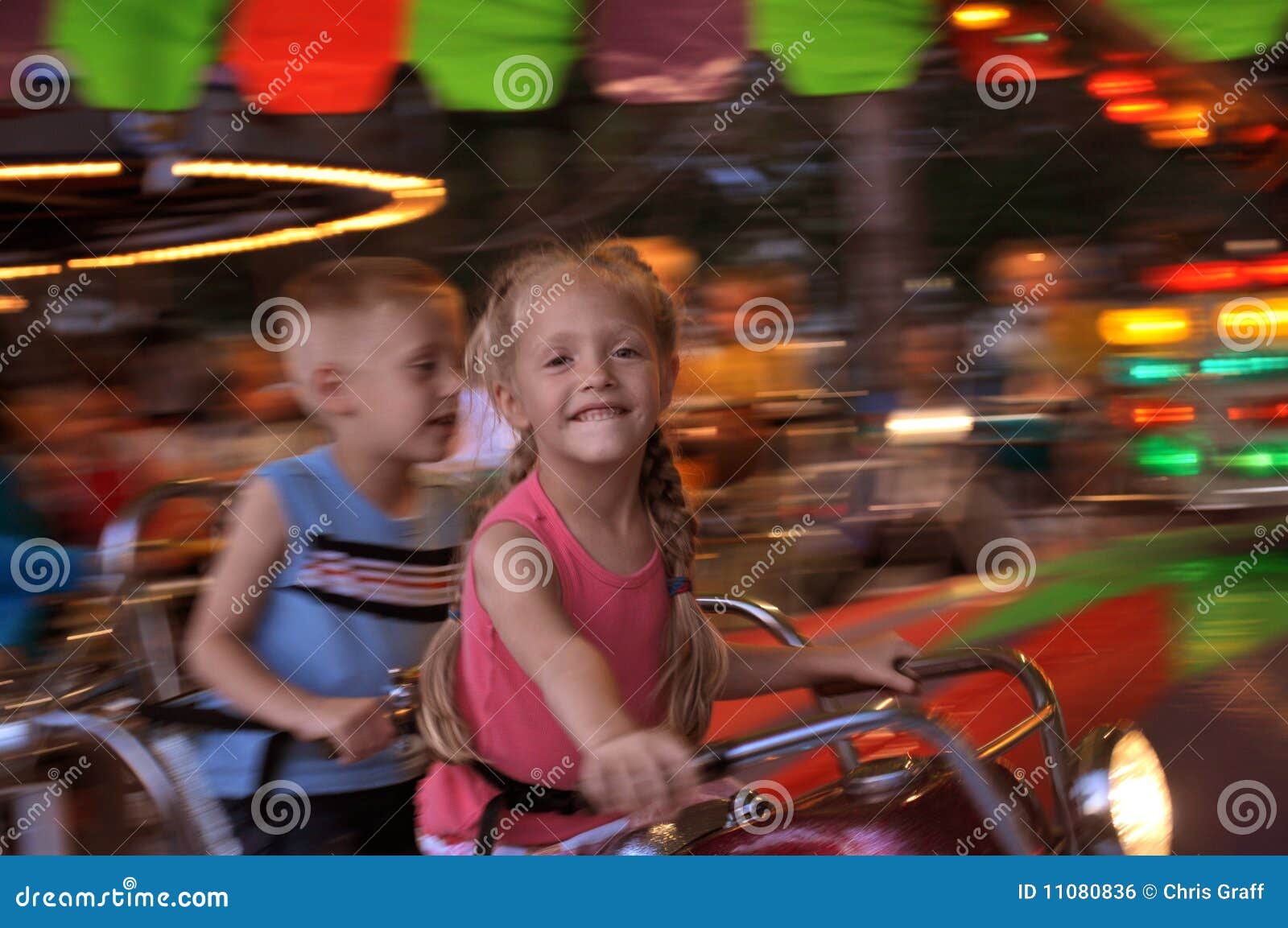 Carnival Ride stock photo. Image of headlights, excitement - 11080836