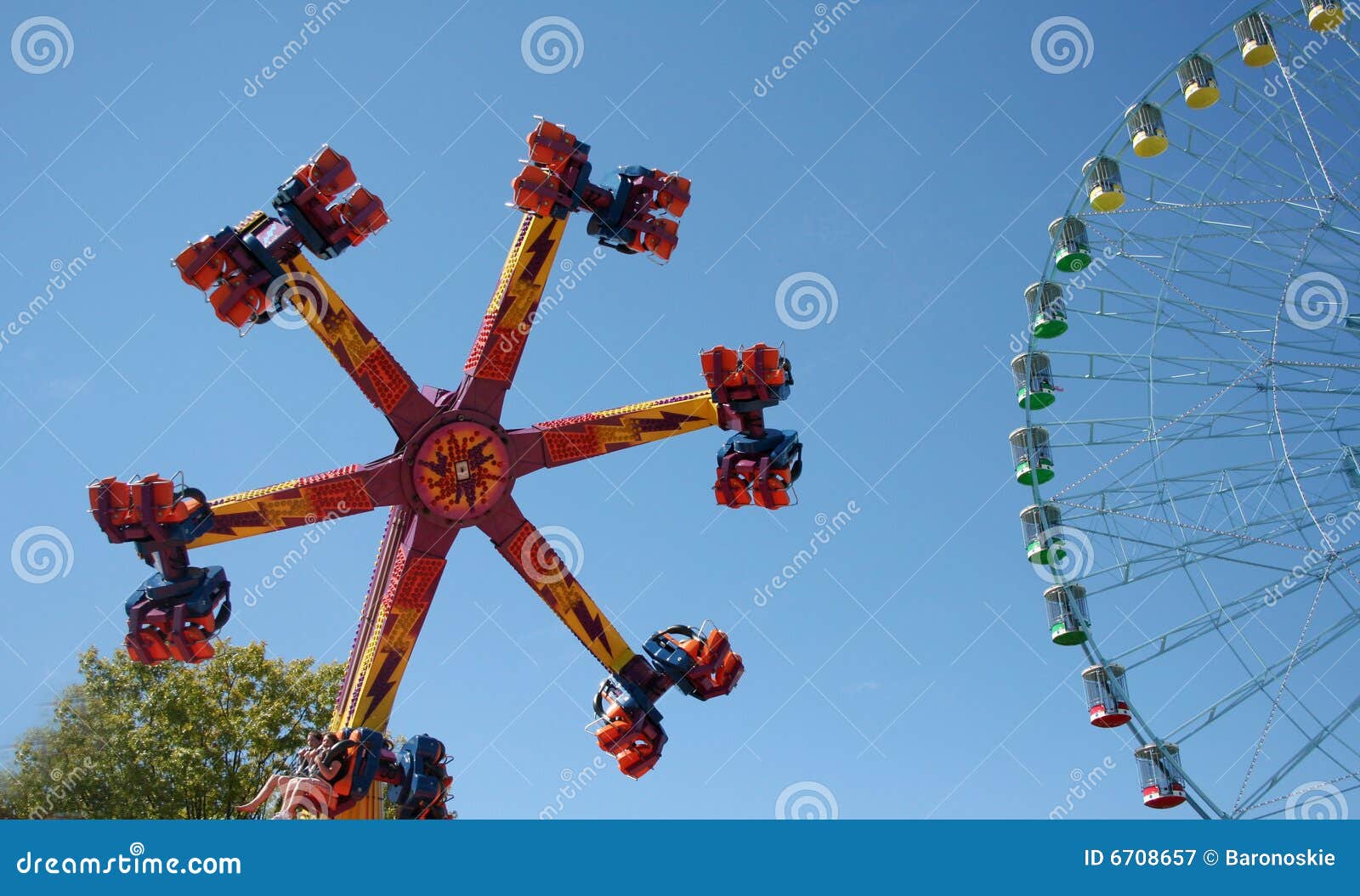 Carnival Ride stock image. Image of theme, scary, vacation - 6708657