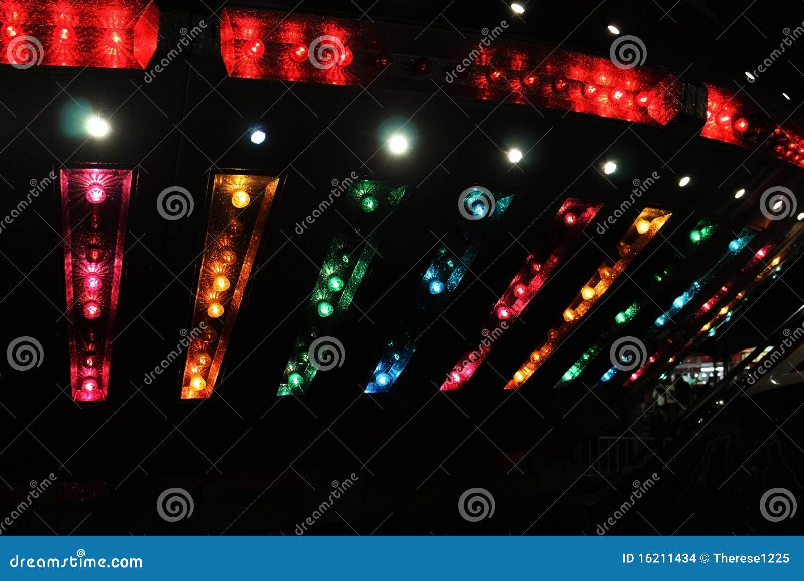 Carnival Ride Lights stock photo. Image of blue, fair - 16211434