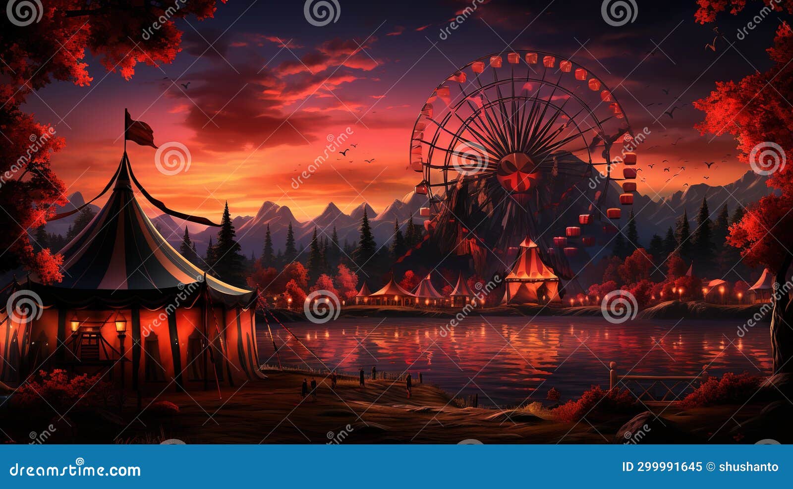 A Carnival Scene with a Specific Theme, Such As the History of Carnival ...