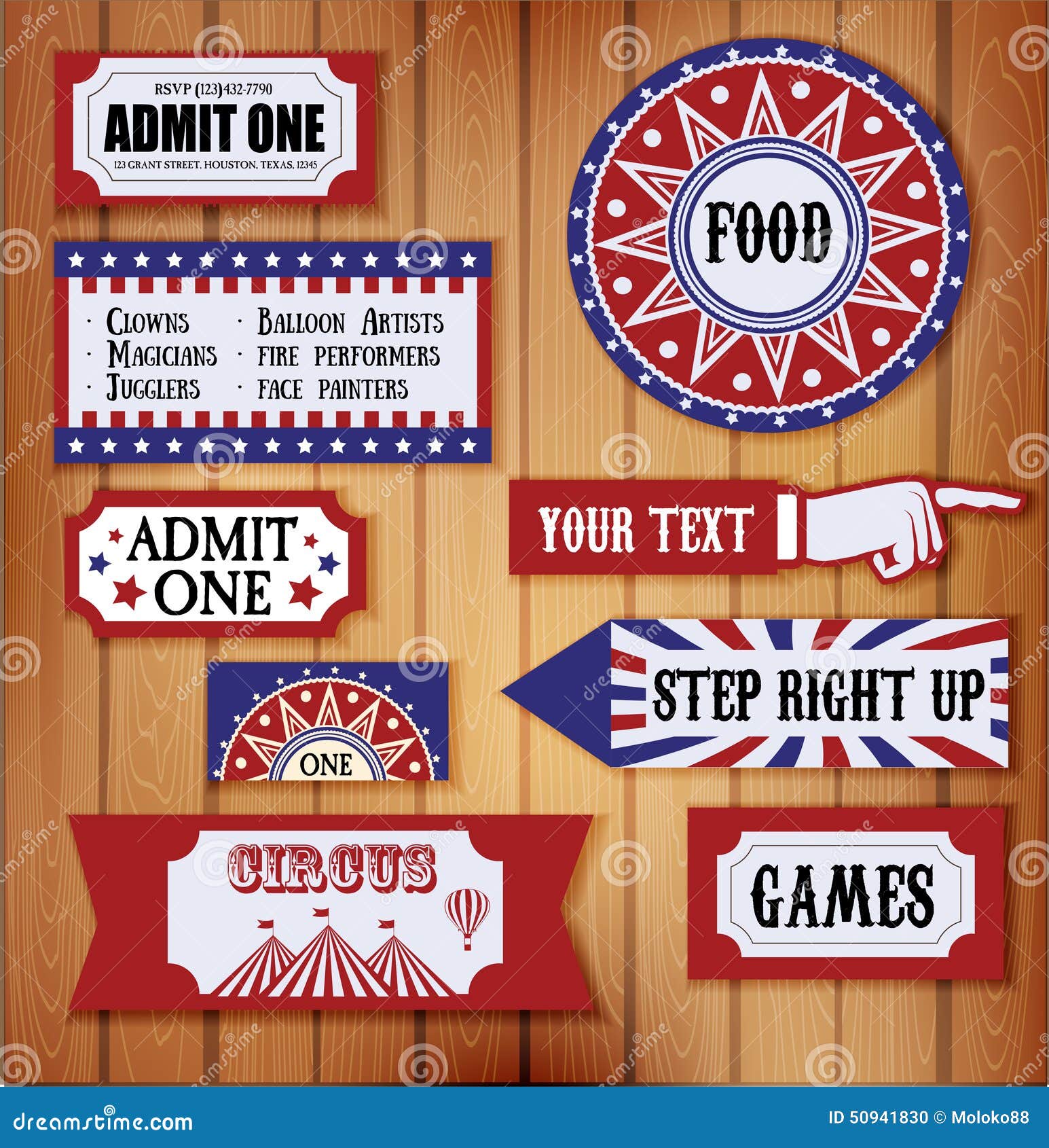 Carnival Game Signs