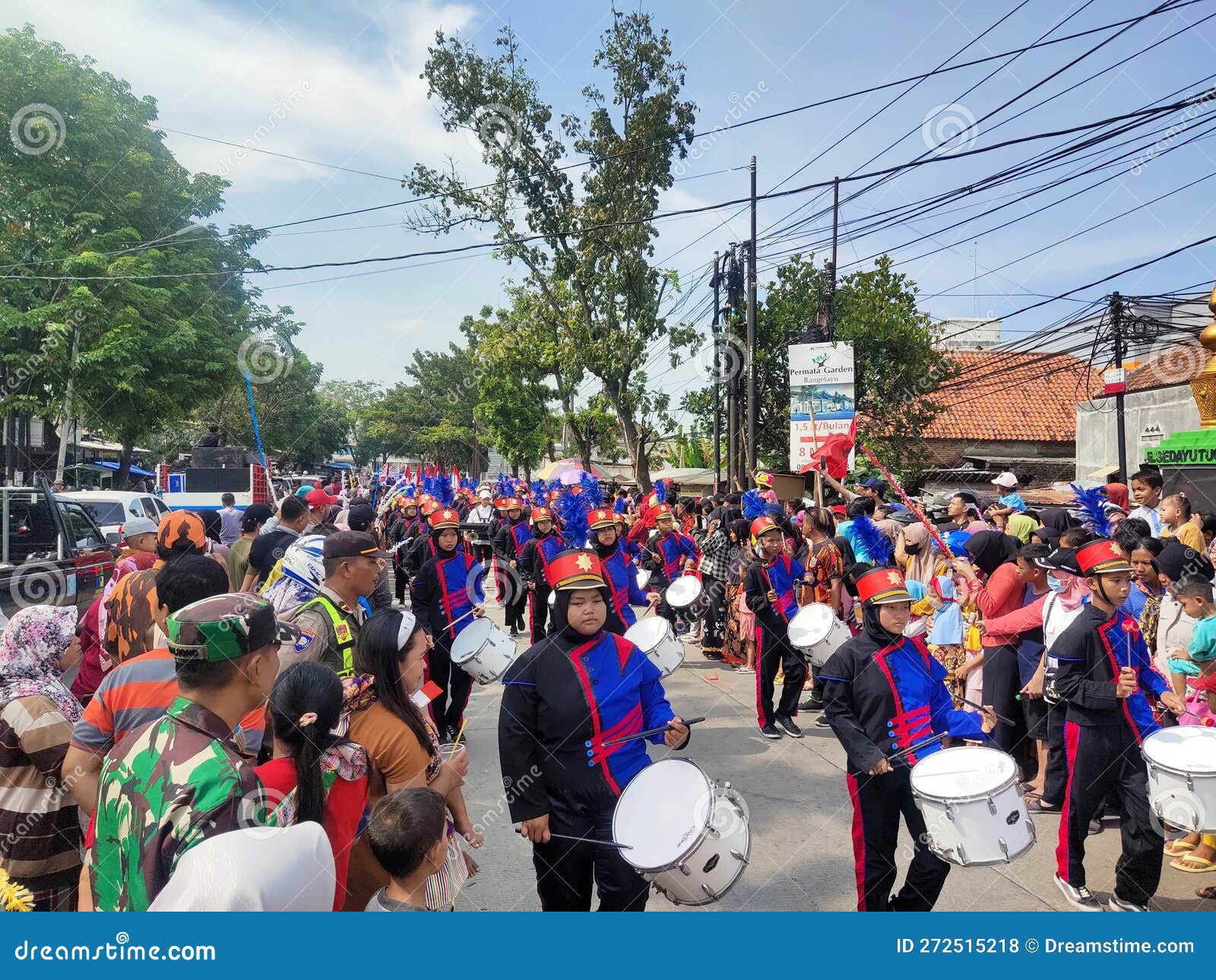 Festive Carnival Student Drum Band Welcomes Ramadan Editorial Stock ...