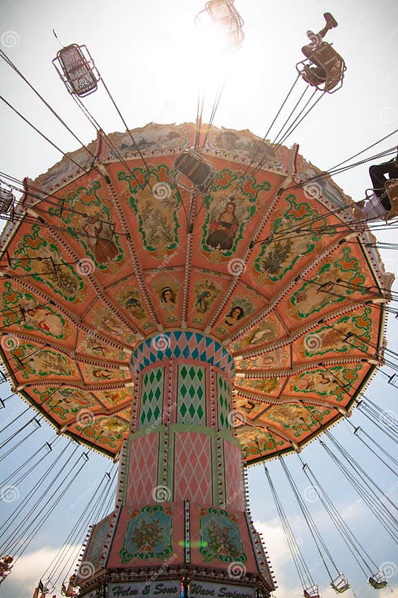 Carnival swing ride stock photo. Image of chain, happy - 25309648