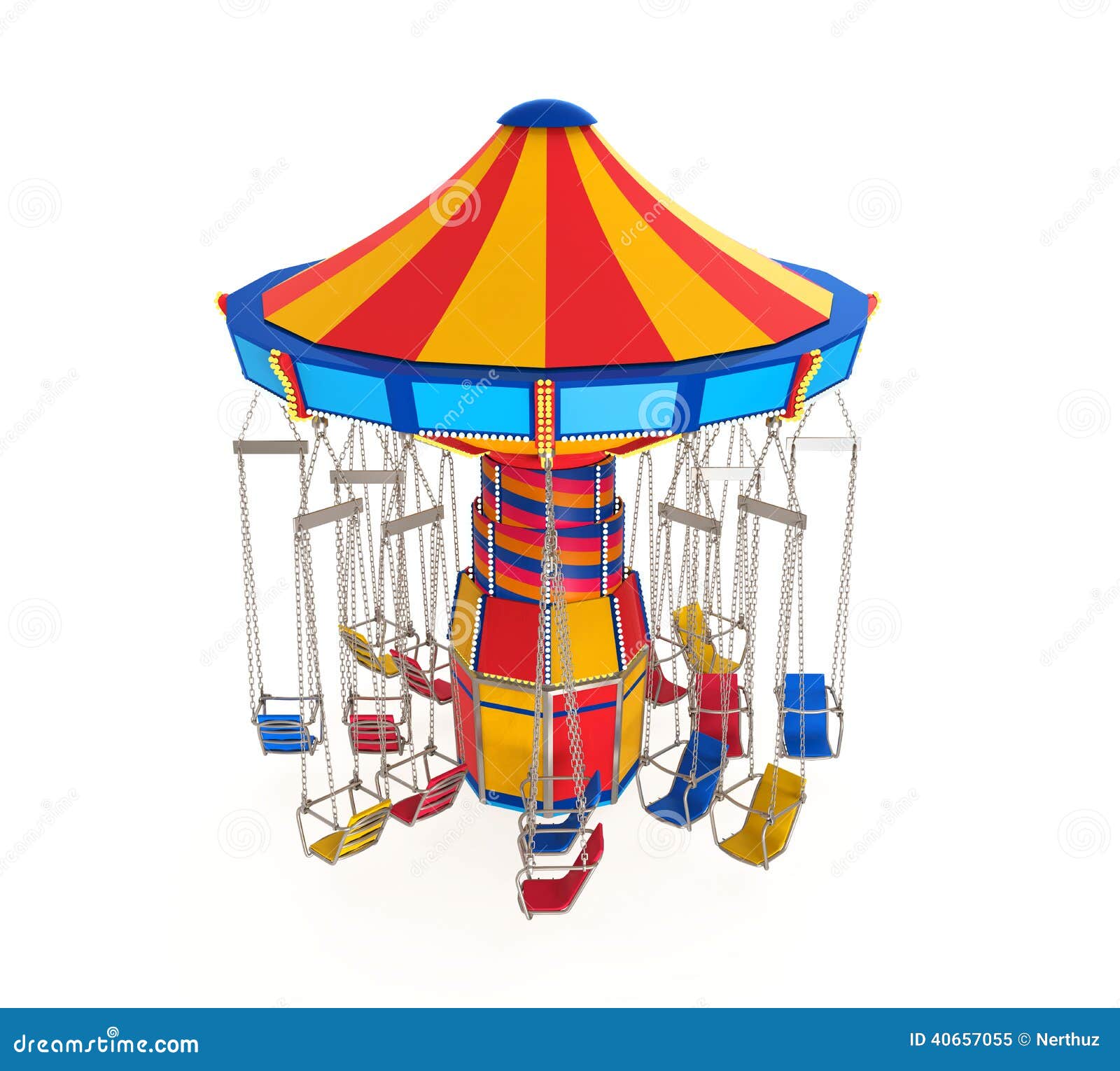 Carnival Swing Ride Royalty-Free Stock Photography | CartoonDealer.com ...