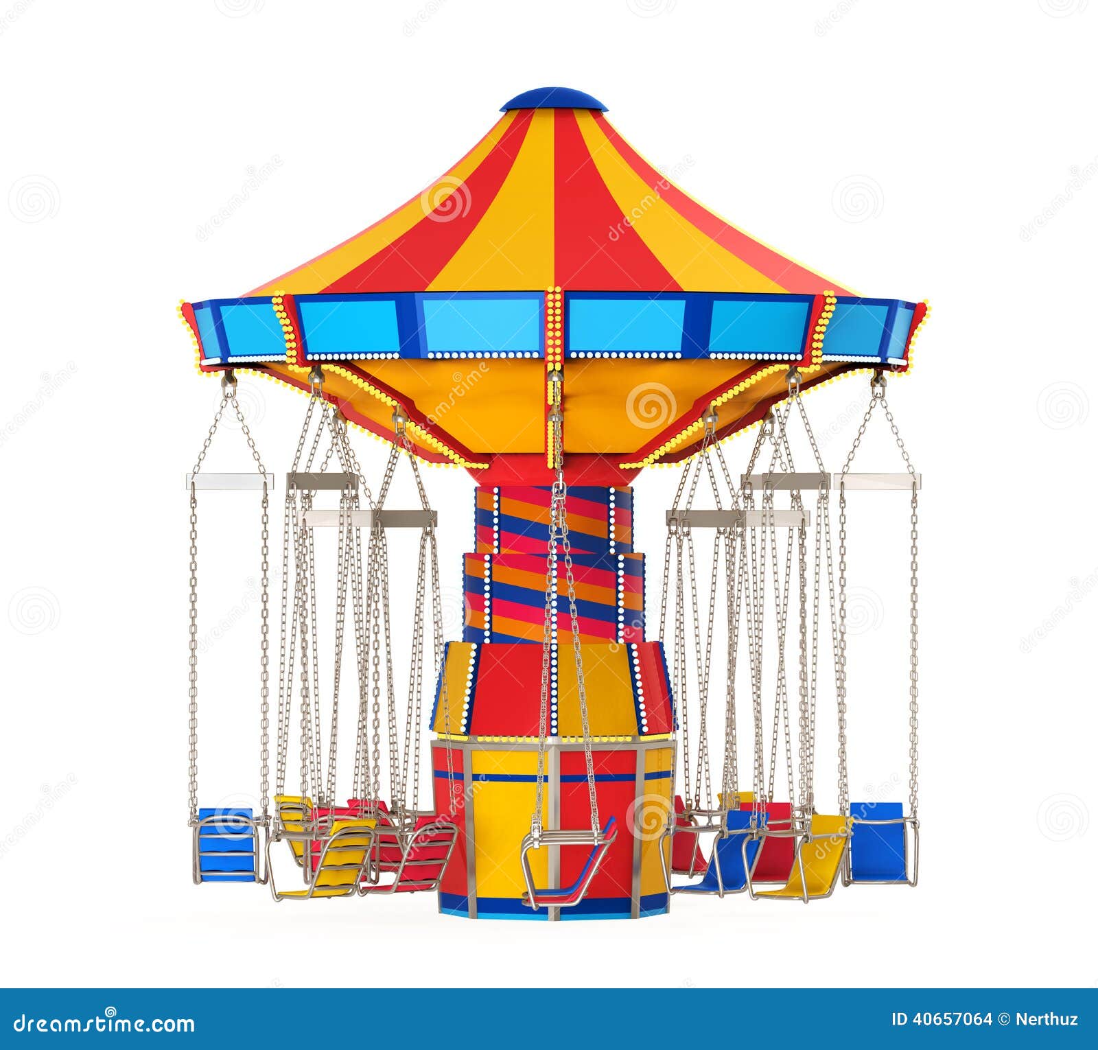 Carnival Swing Ride Royalty-Free Stock Photography | CartoonDealer.com ...