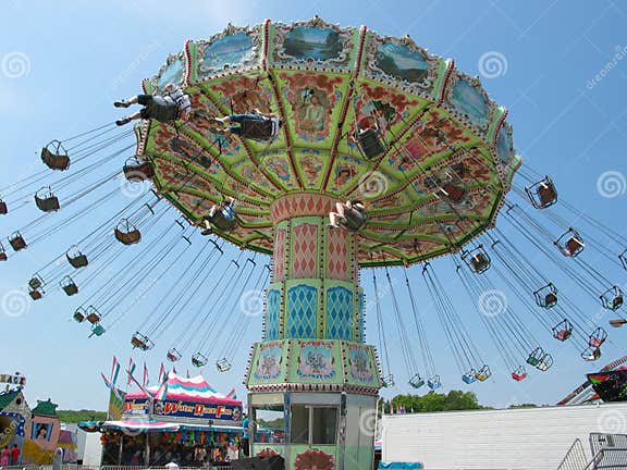 Carnival Swinger Ride stock photo. Image of wave, swingers - 1782832