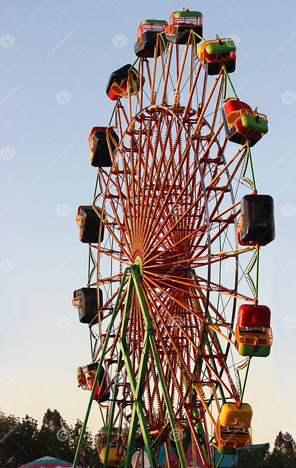 Carnival Wheel stock image. Image of park, high, orange - 16441089