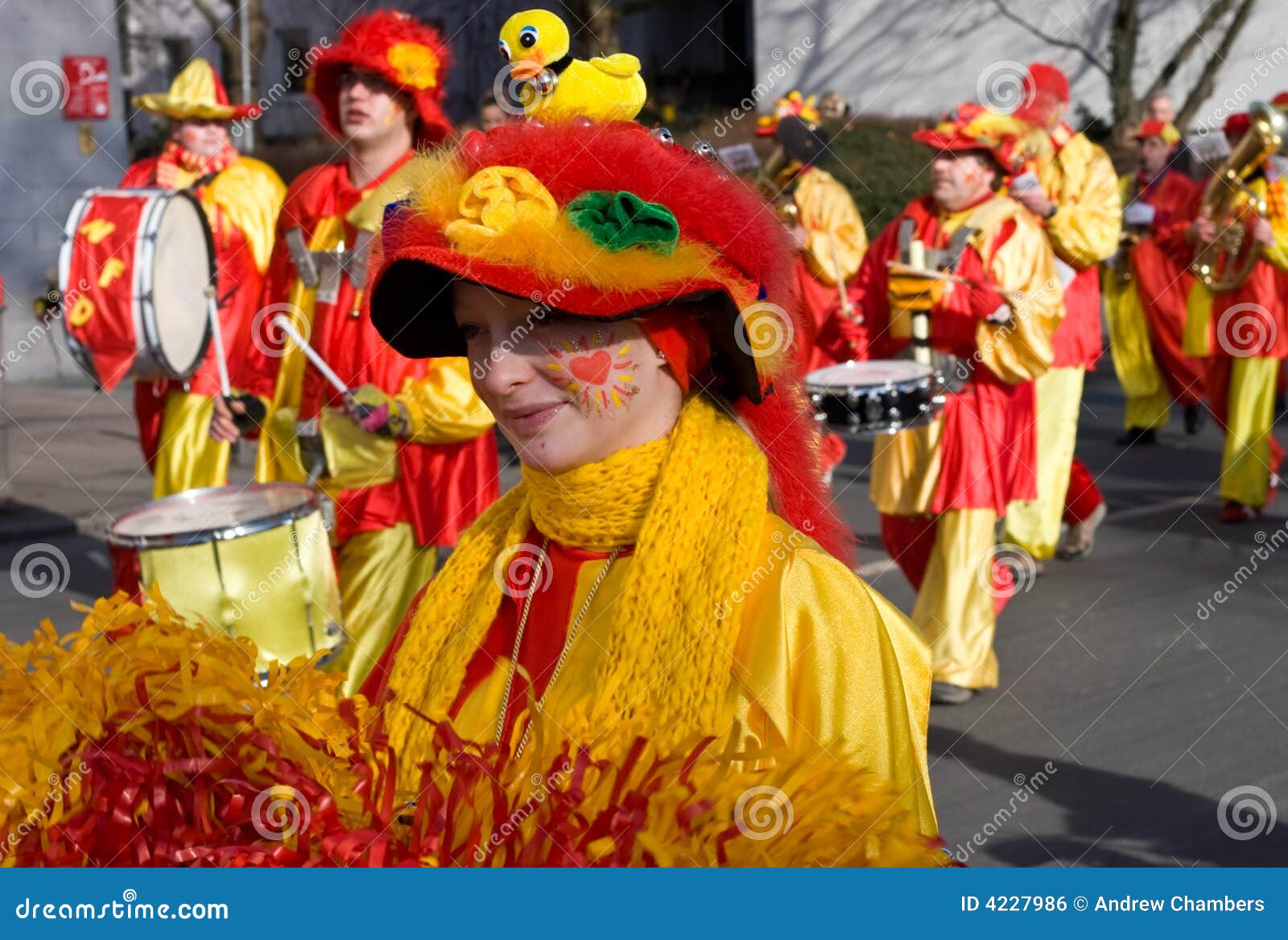 Carnival Yellow Red editorial photo. Image of band, germany - 4227986