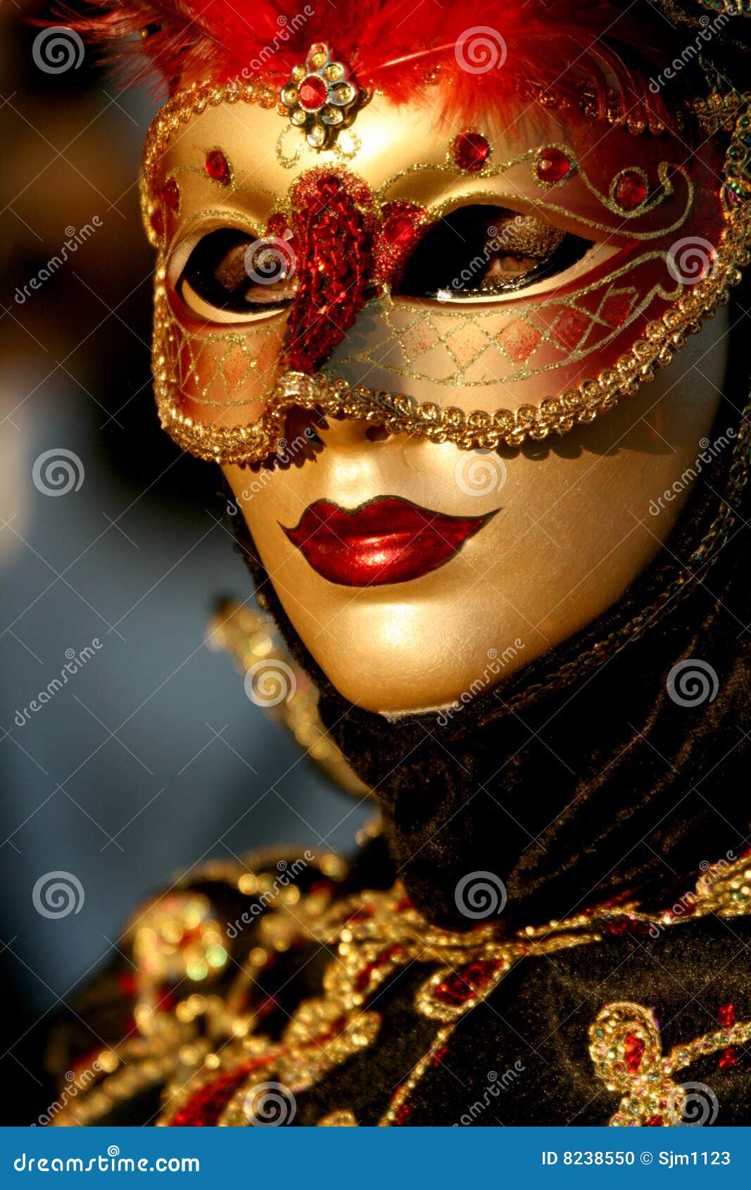 Carnevale Masquerade Close Up Stock Photo - Image of opulent, italy ...