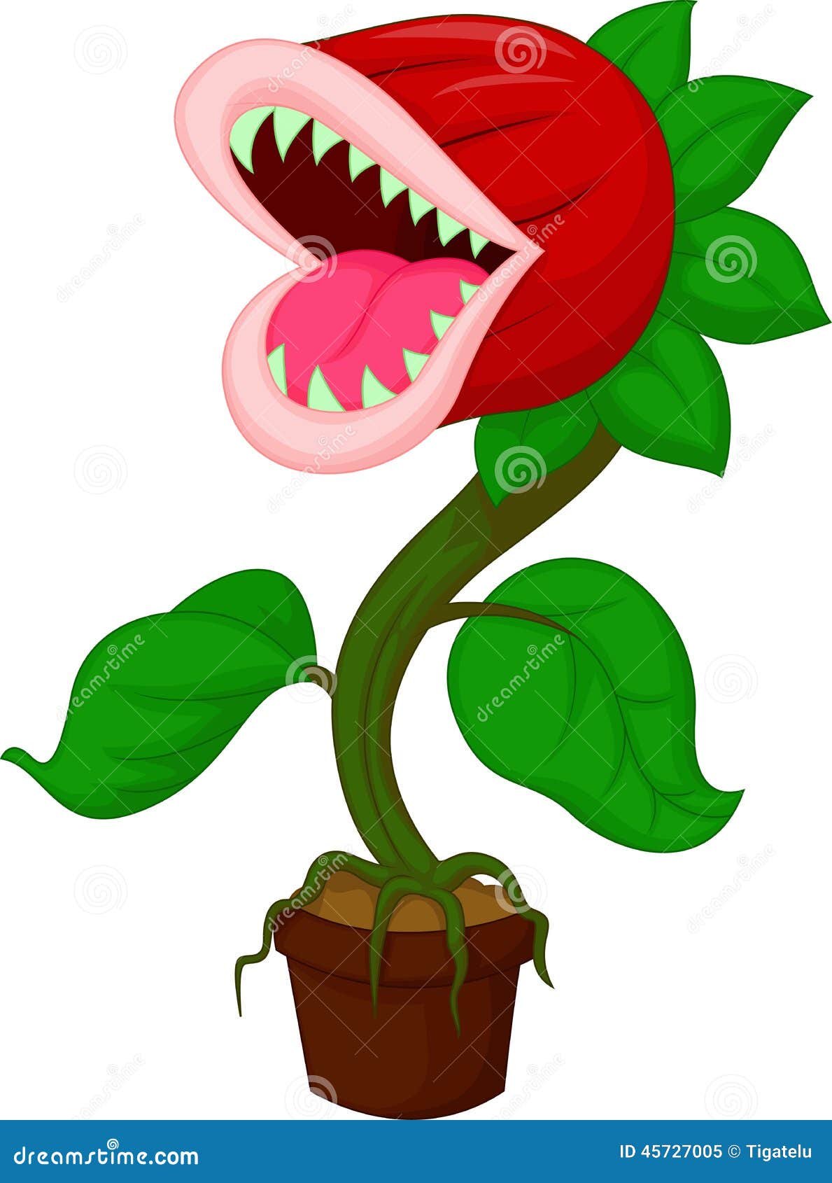 Carnivorous Plant. Insects. Cartoon Vector | CartoonDealer.com #116723849