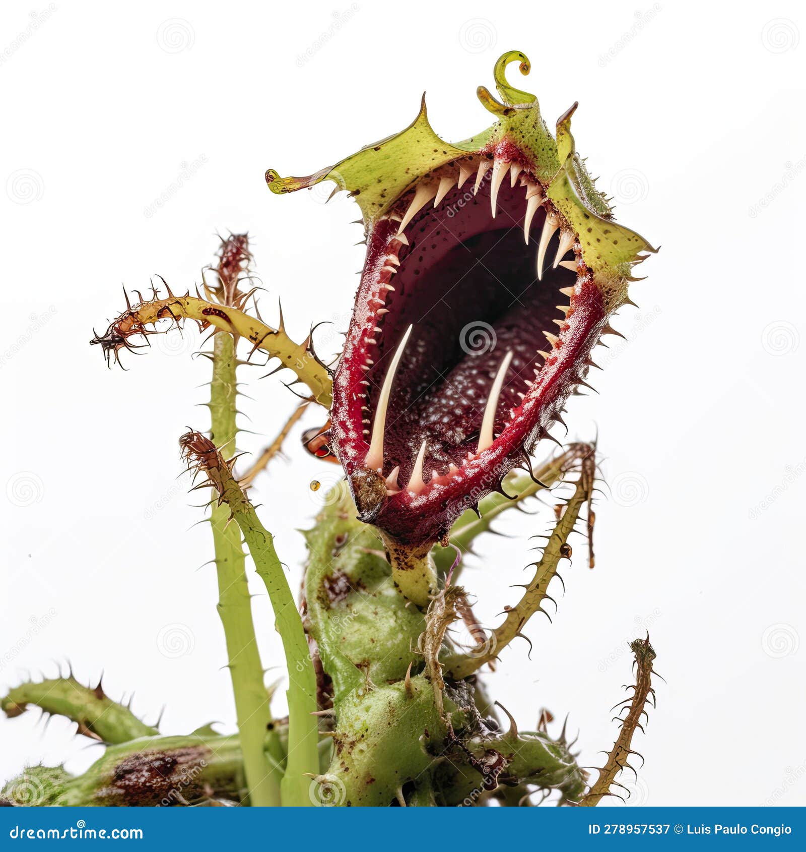 A Carnivorous Plant, Monster Plant Stock Image - Illustration of ...