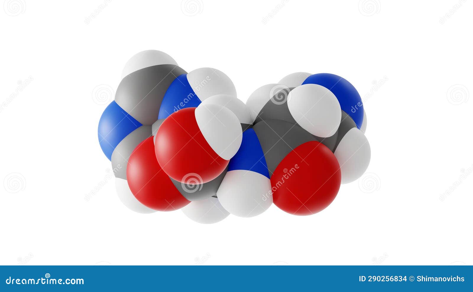 Carnosine Molecule, Beta-alanyl-l-histidine Molecular Structure ...