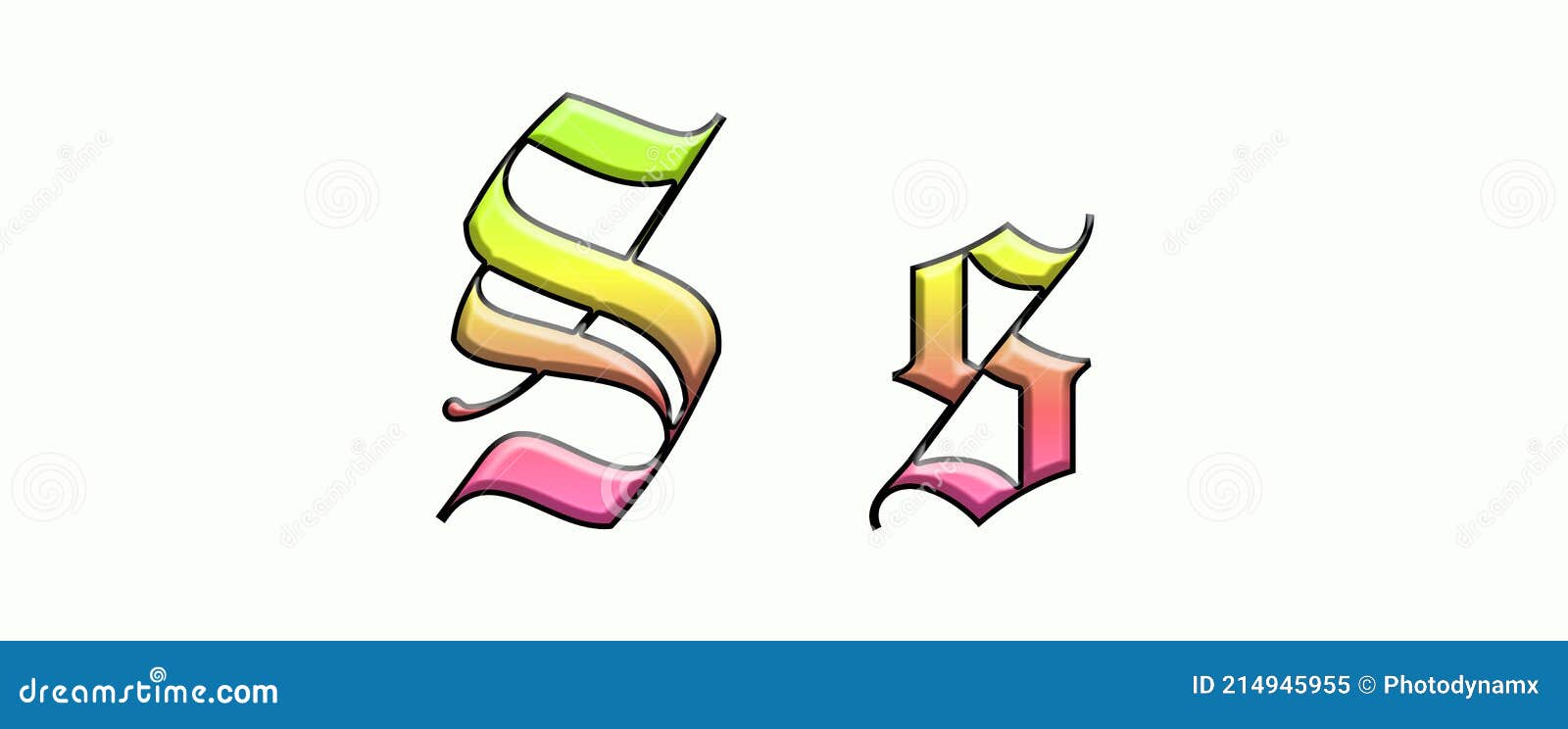 Carol Gothic Font Fonts Gradient Sans Serif Alphabet Letters ...