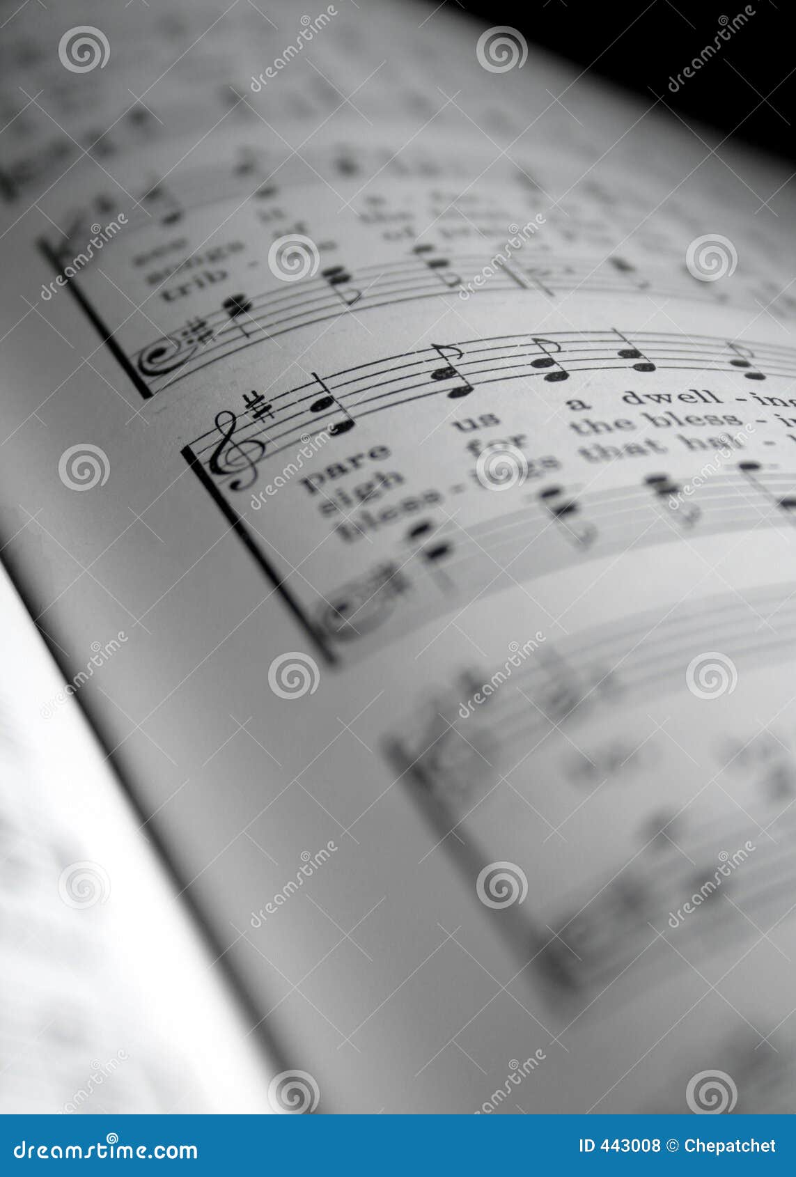 Hymnal Musical Page Royalty-Free Stock Photo | CartoonDealer.com #43487025