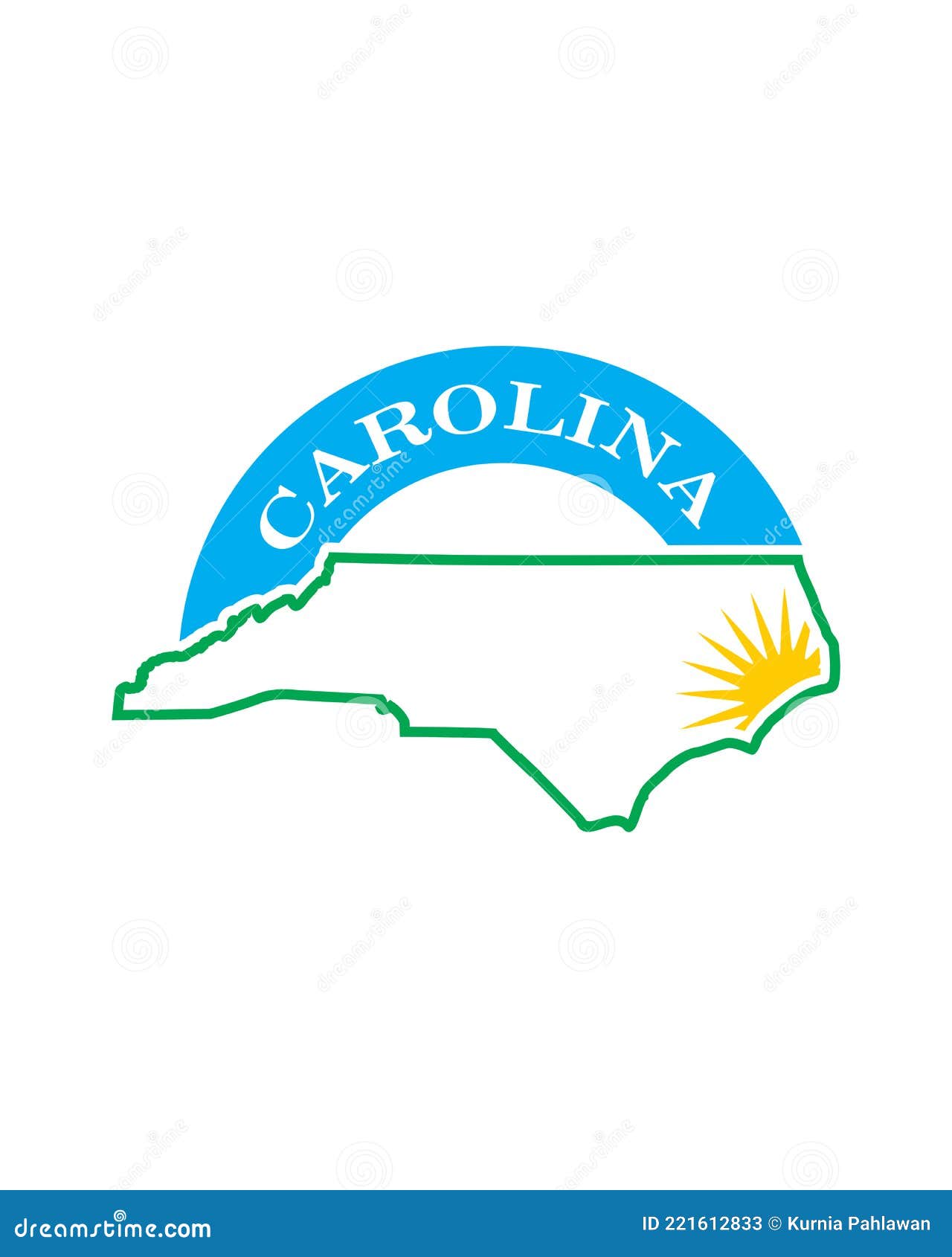 Carolina Logo , Map Logo Vector Stock Illustration - Illustration of ...