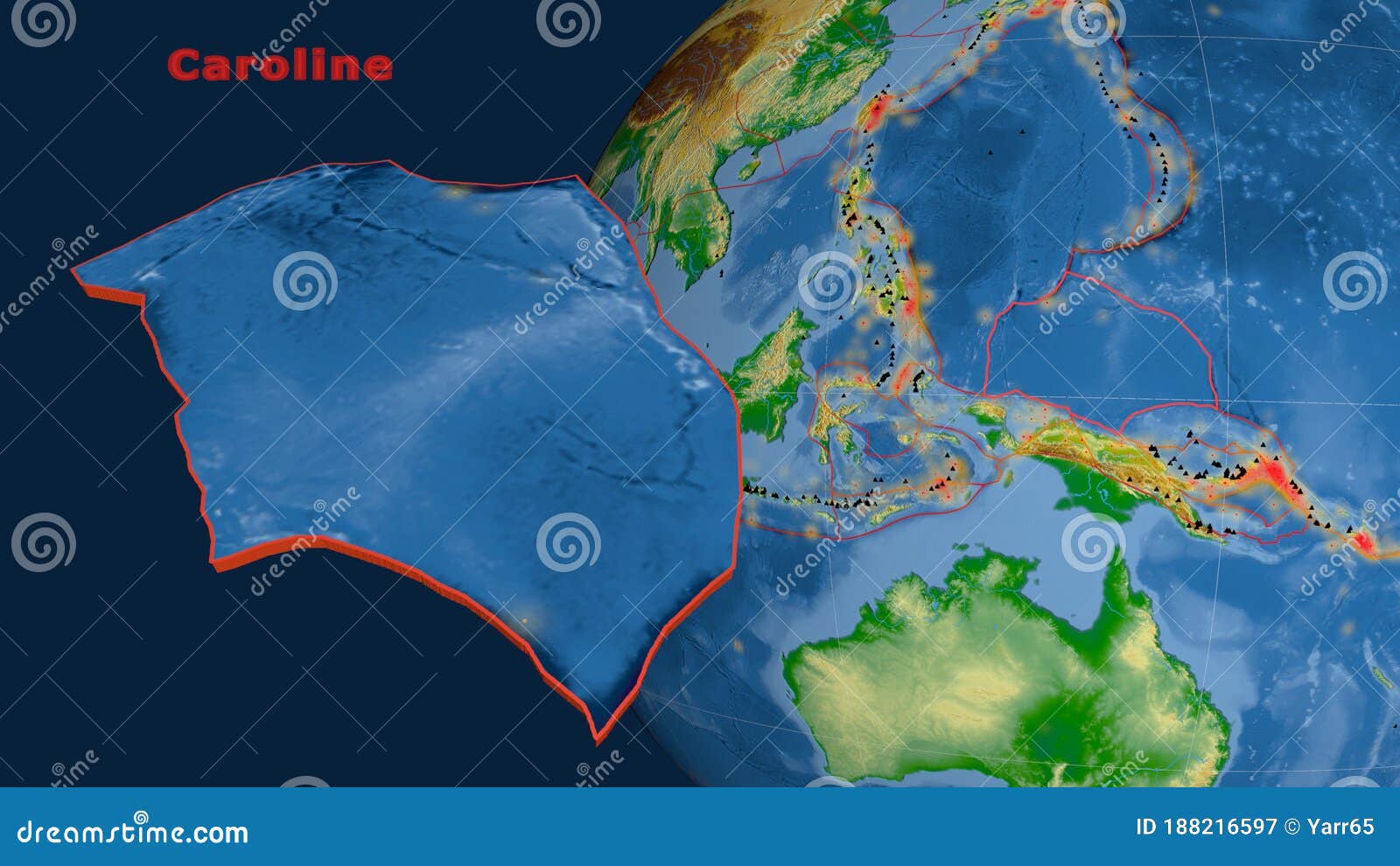 Caroline Plate Described and Presented - Physical Stock Illustration ...