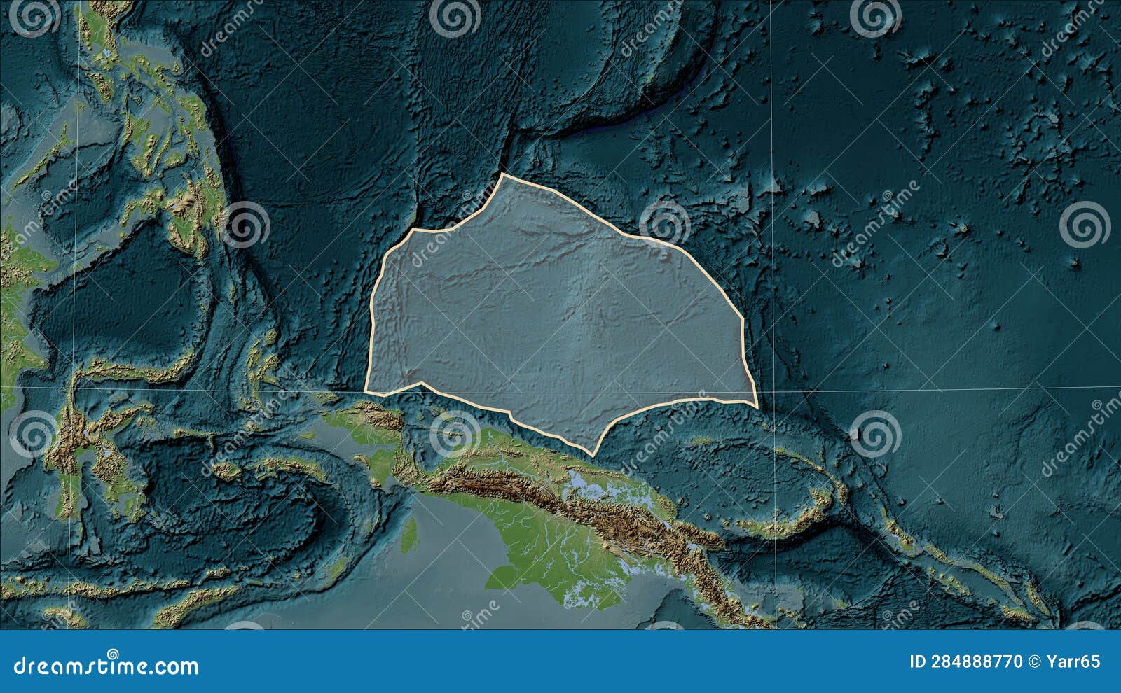 Caroline Tectonic Plate. Wiki Map Stock Illustration - Illustration of ...