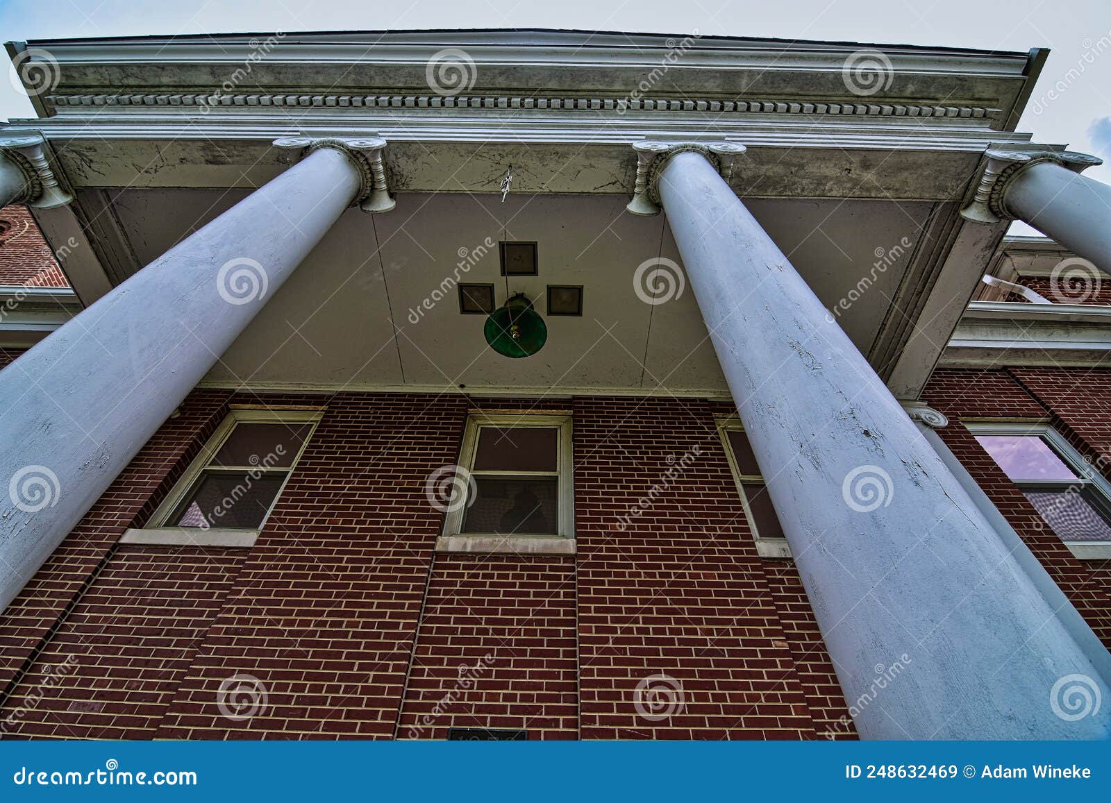 Caroll County Courthouse Column Supported Cornice at the Entrance Stock ...
