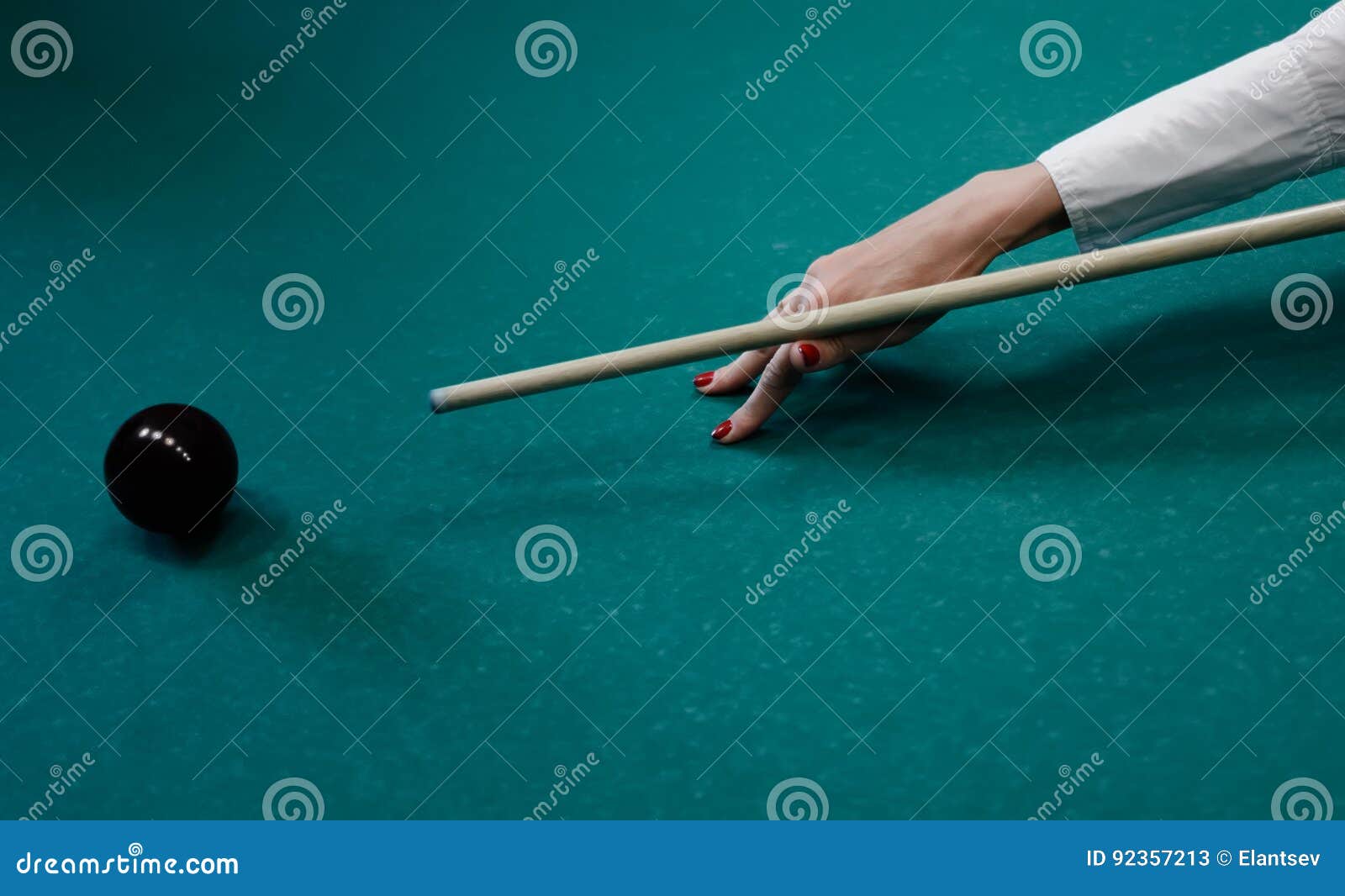 Carom Billiards Straight Single Shot. Stock Image - Image of billiard ...