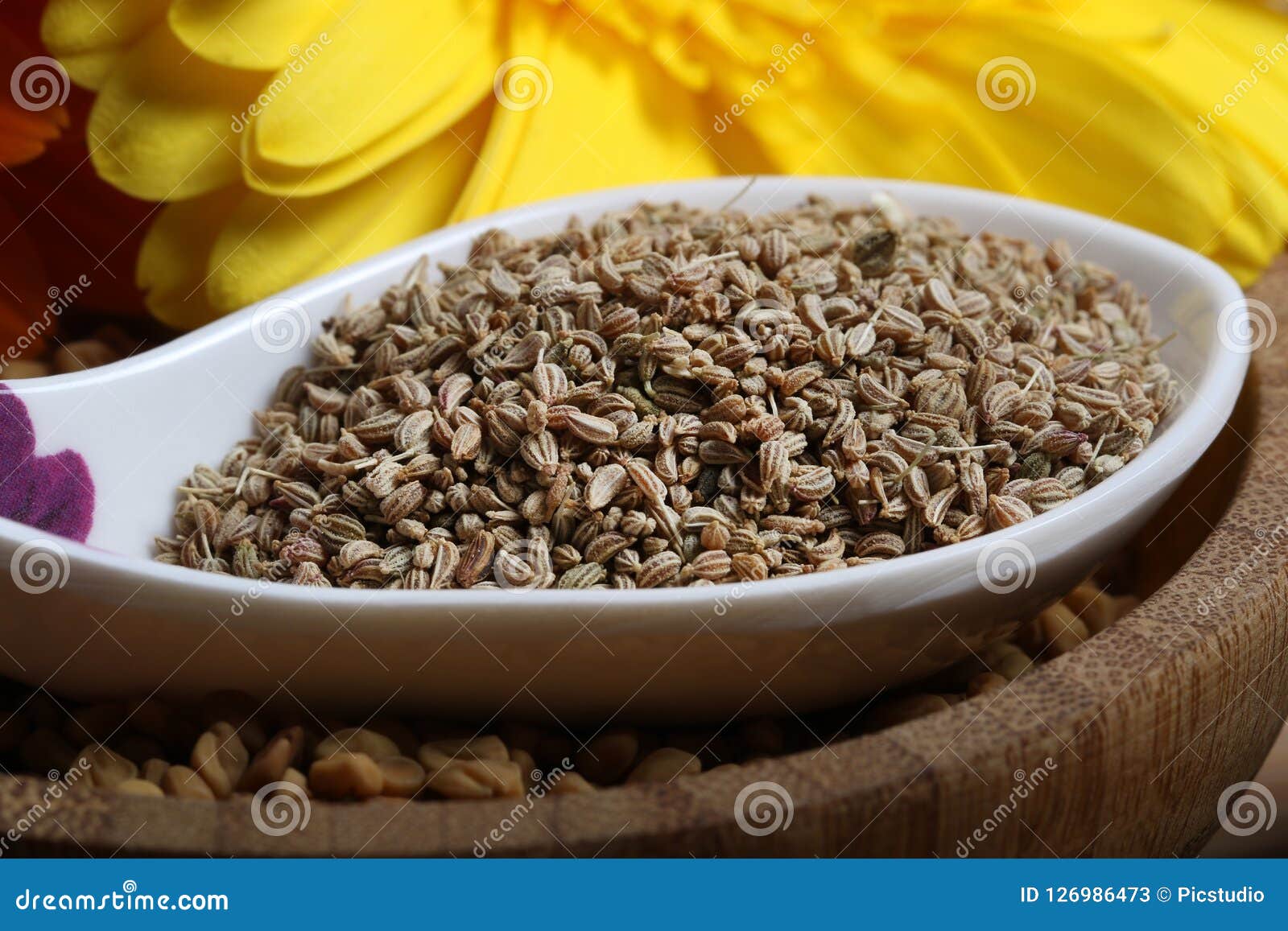 Carom seeds stock image. Image of masala, digestive - 126986473