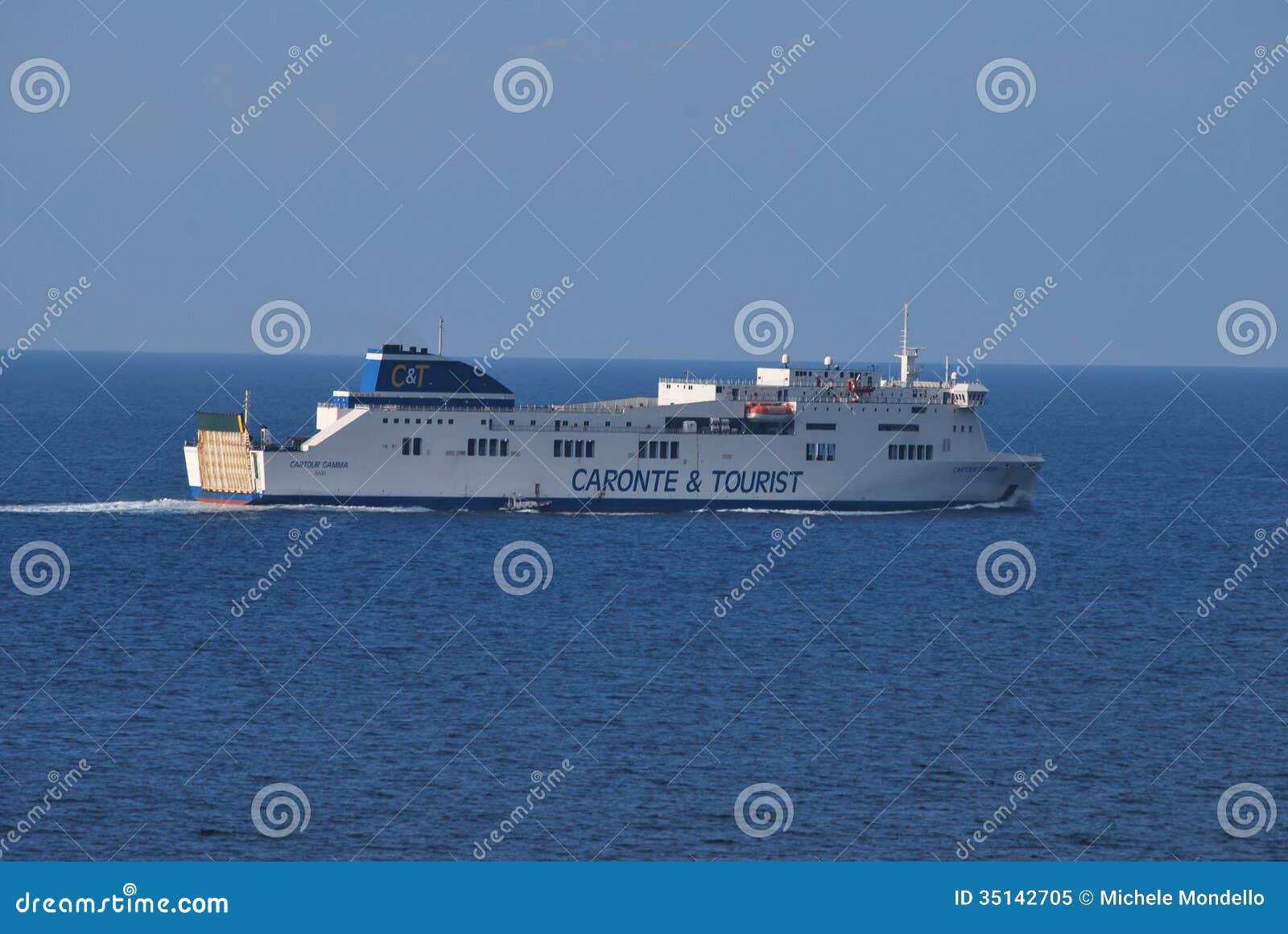 Caronte and Tourist ferry editorial image. Image of industry - 35142705