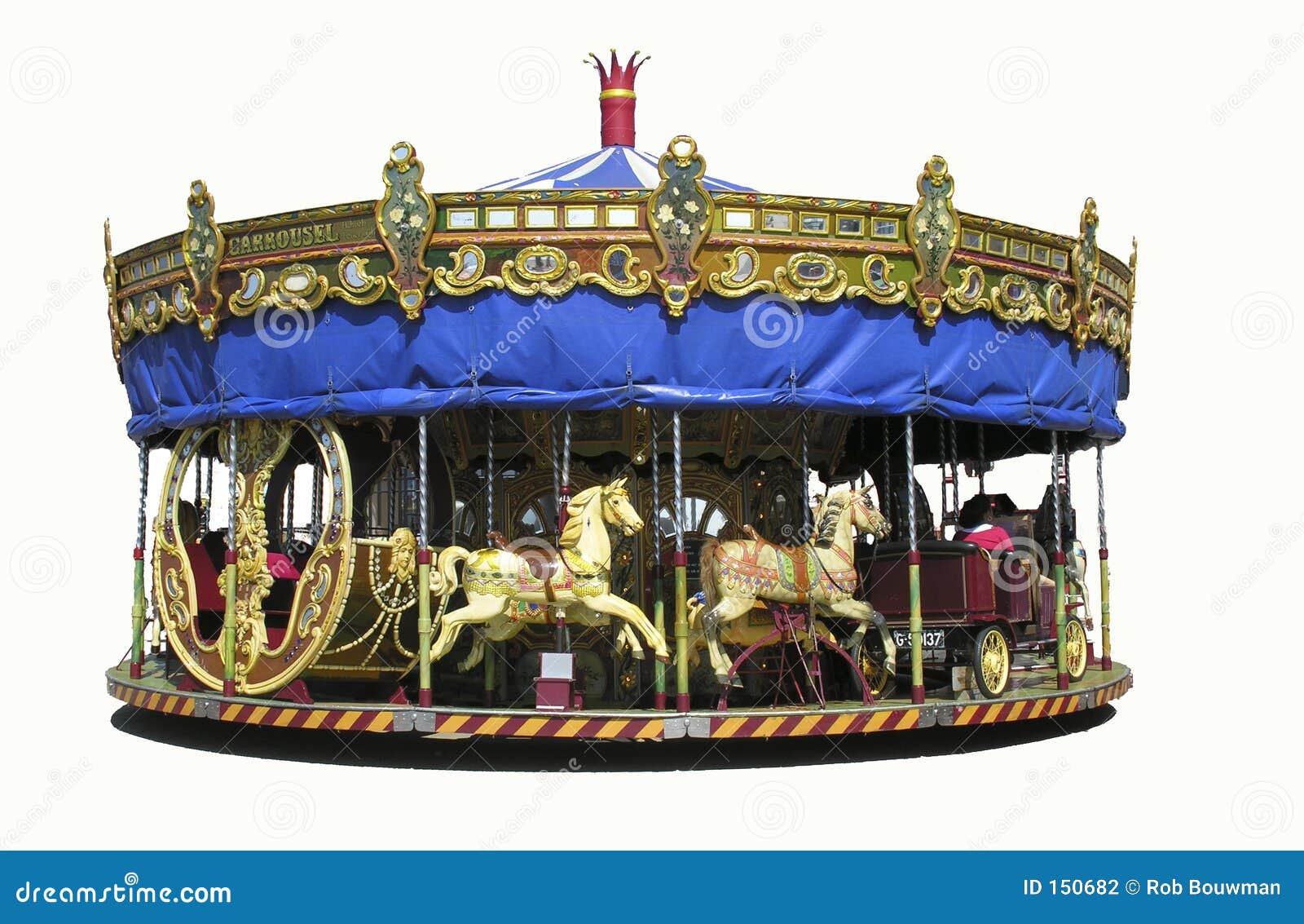 Carousel stock photo. Image of white, horse, carousel, round - 150682