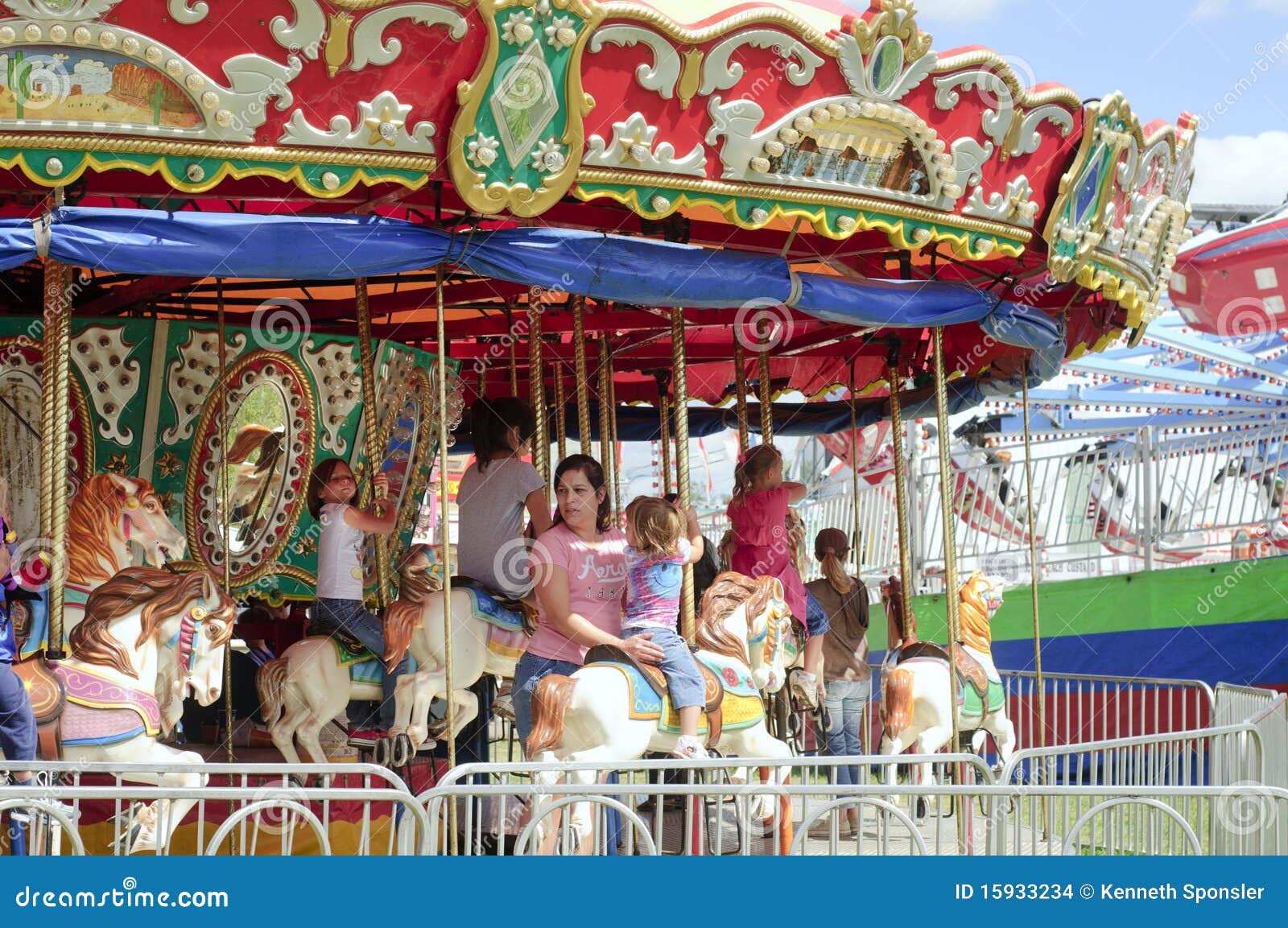 Carousel editorial stock image. Image of park, child - 15933234