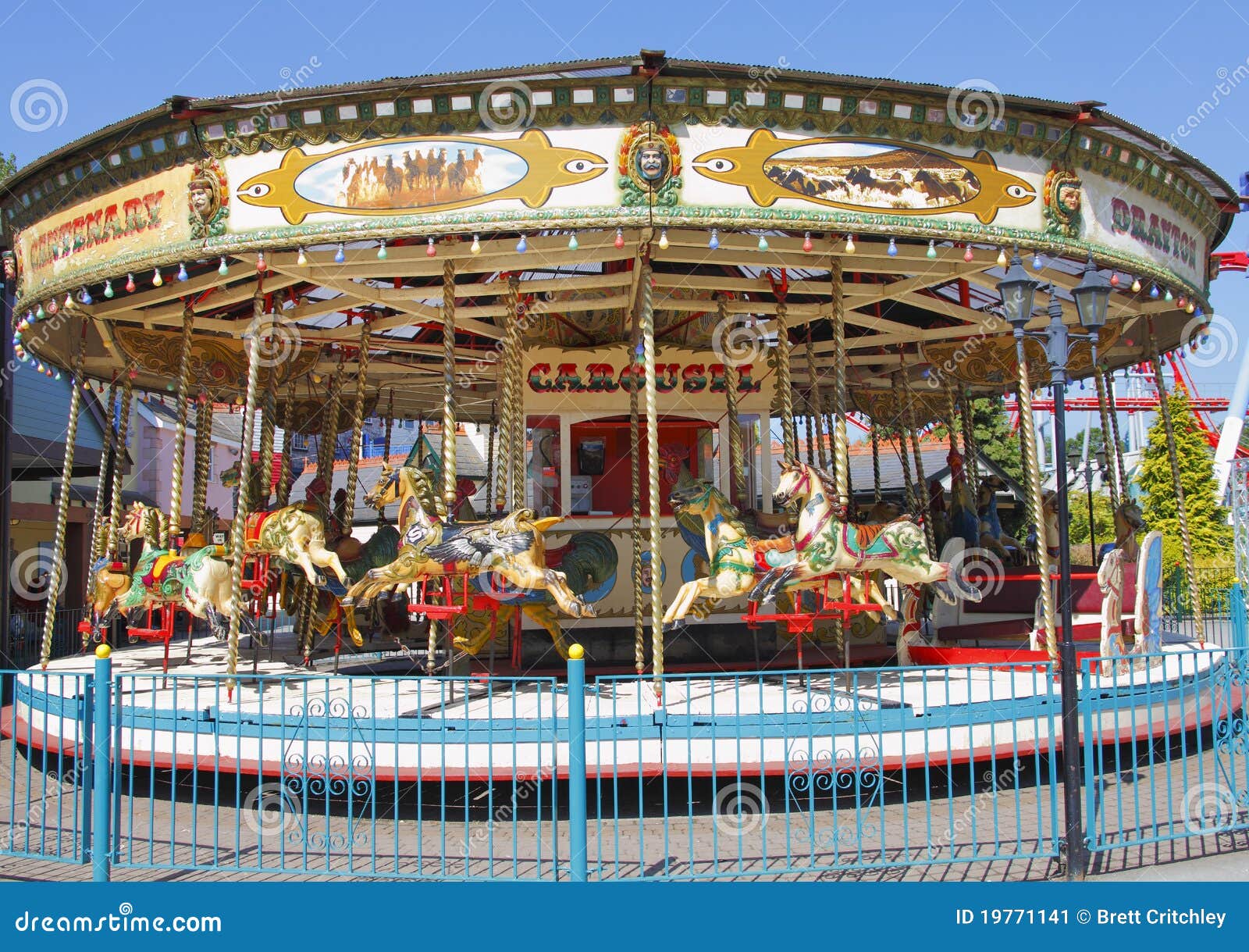 Carousel stock image. Image of park, circus, carosels - 19771141