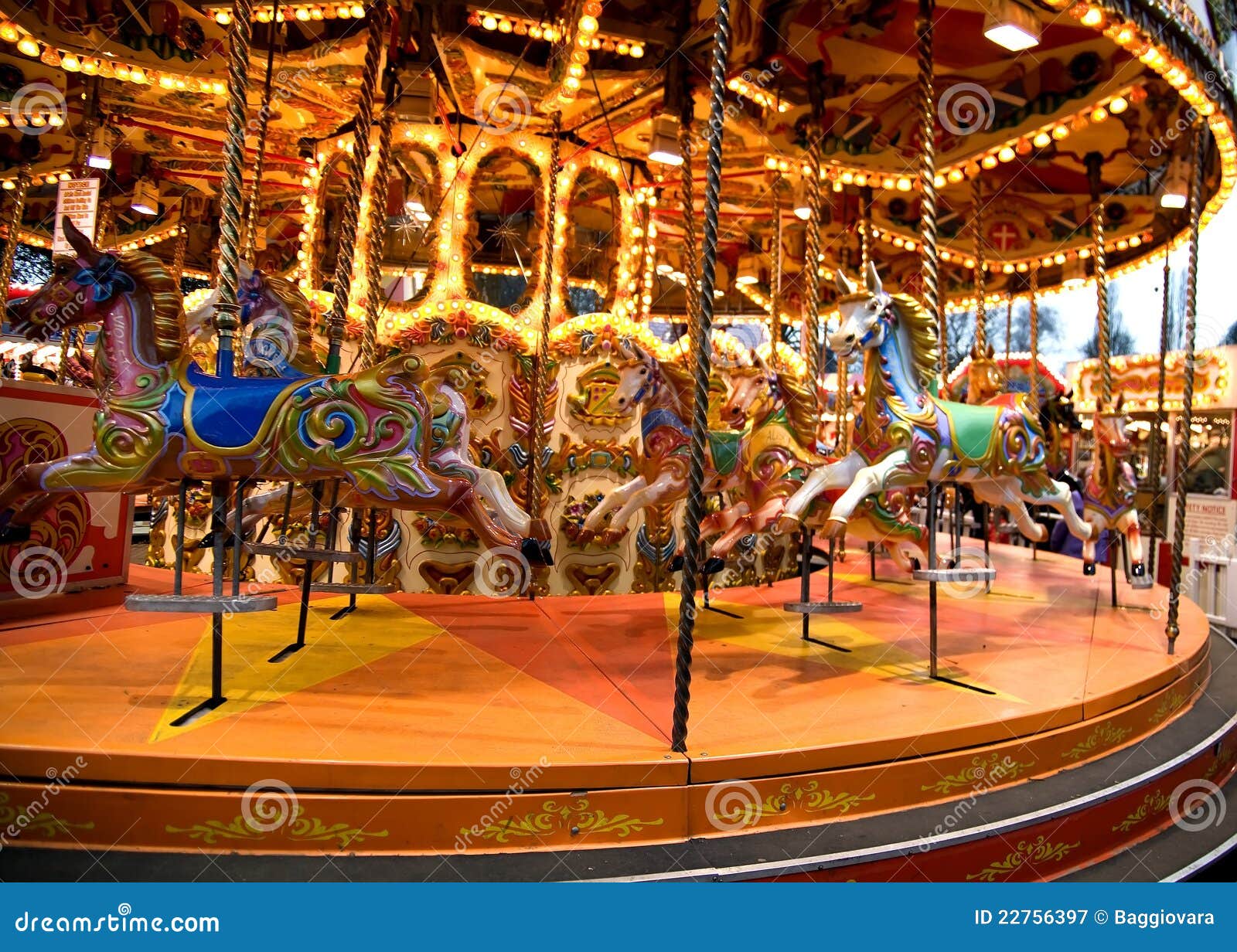 Carousel stock image. Image of retro, blue, wheel, spin - 22756397