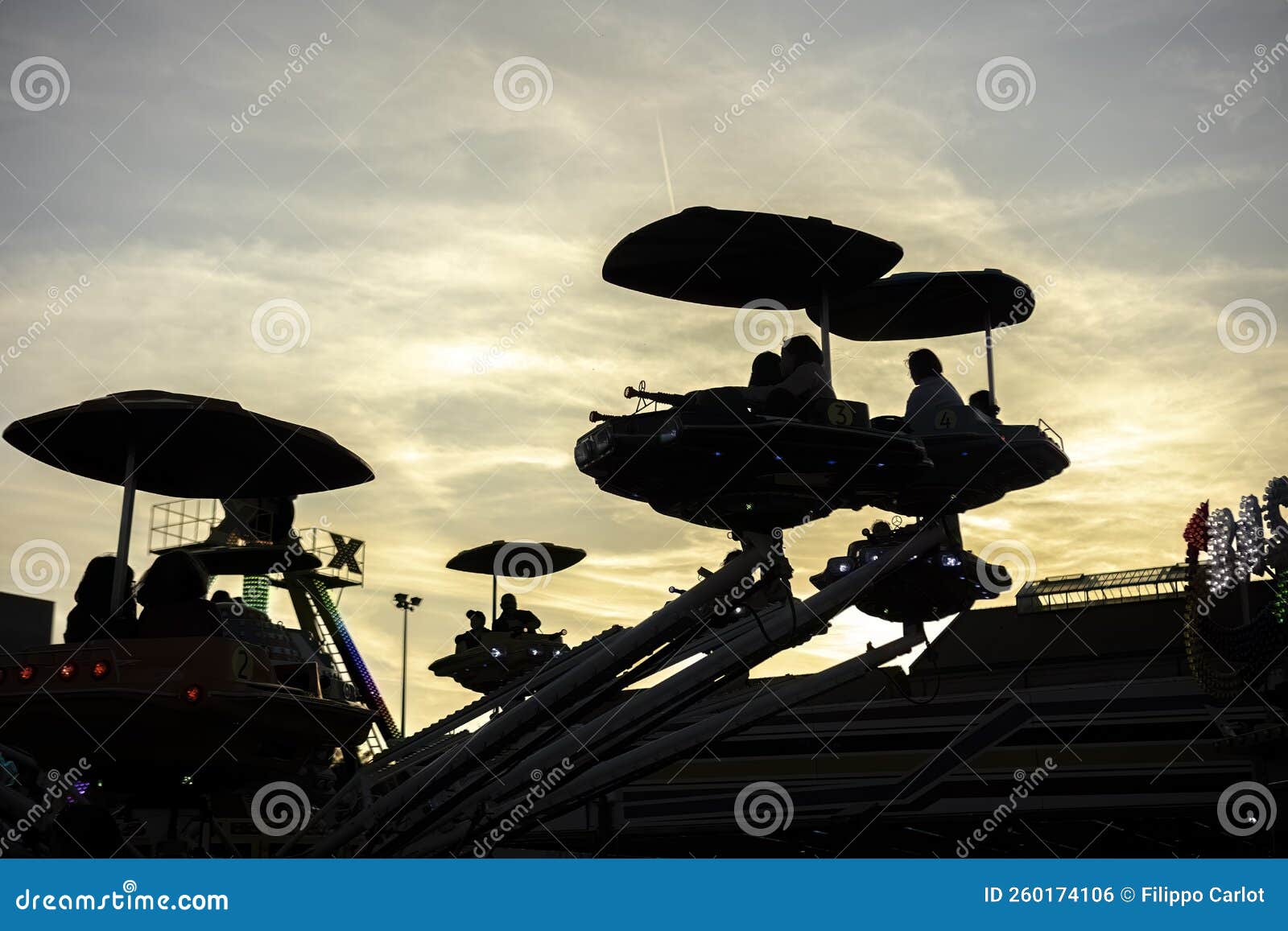 Carousel planes funfair stock photo. Image of carousel - 260174106