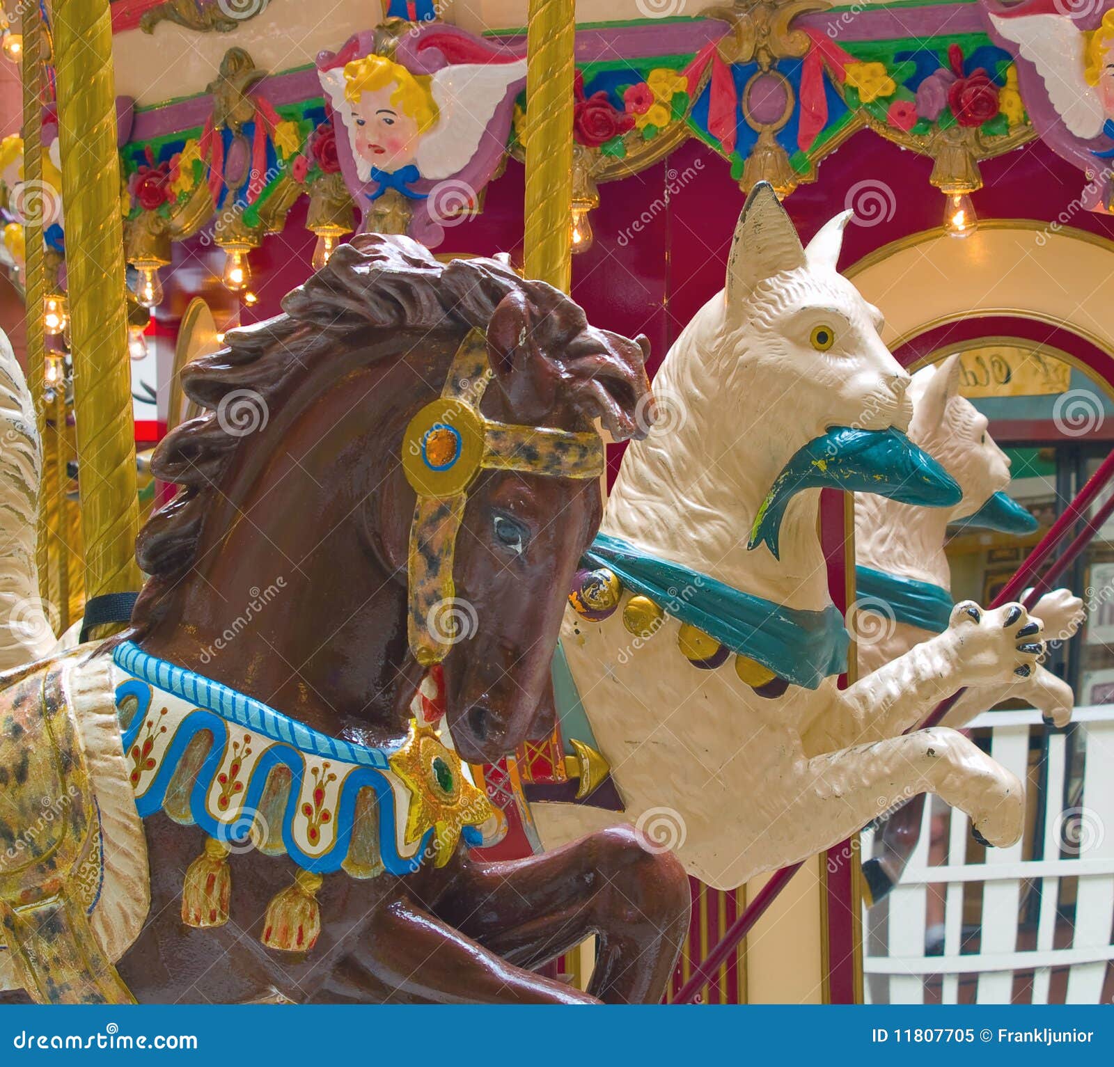 Carousel Animals stock image. Image of ride, movement - 11807705