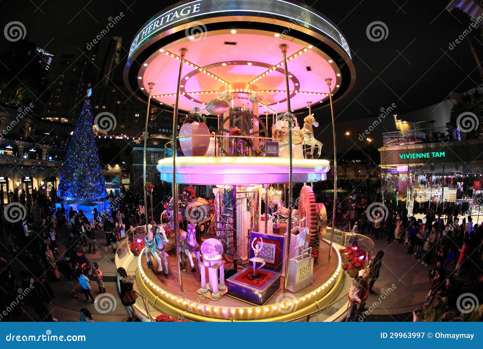 Carousel, Illuminated Merry Go Round. Editorial Photography - Image of ...