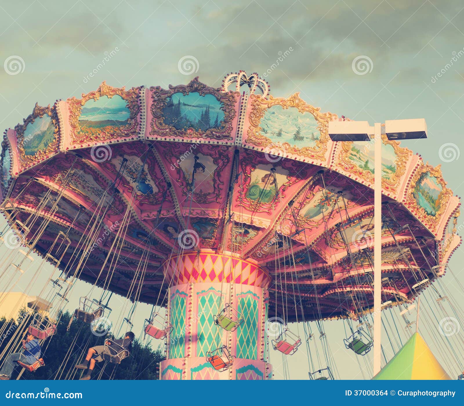 Carousel stock photo. Image of retro, happy, amusement - 37000364