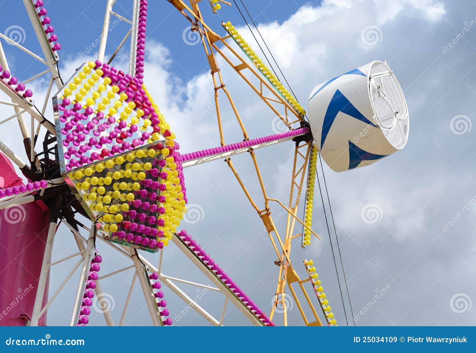 Carousel details stock image. Image of attraction, construction - 25034109