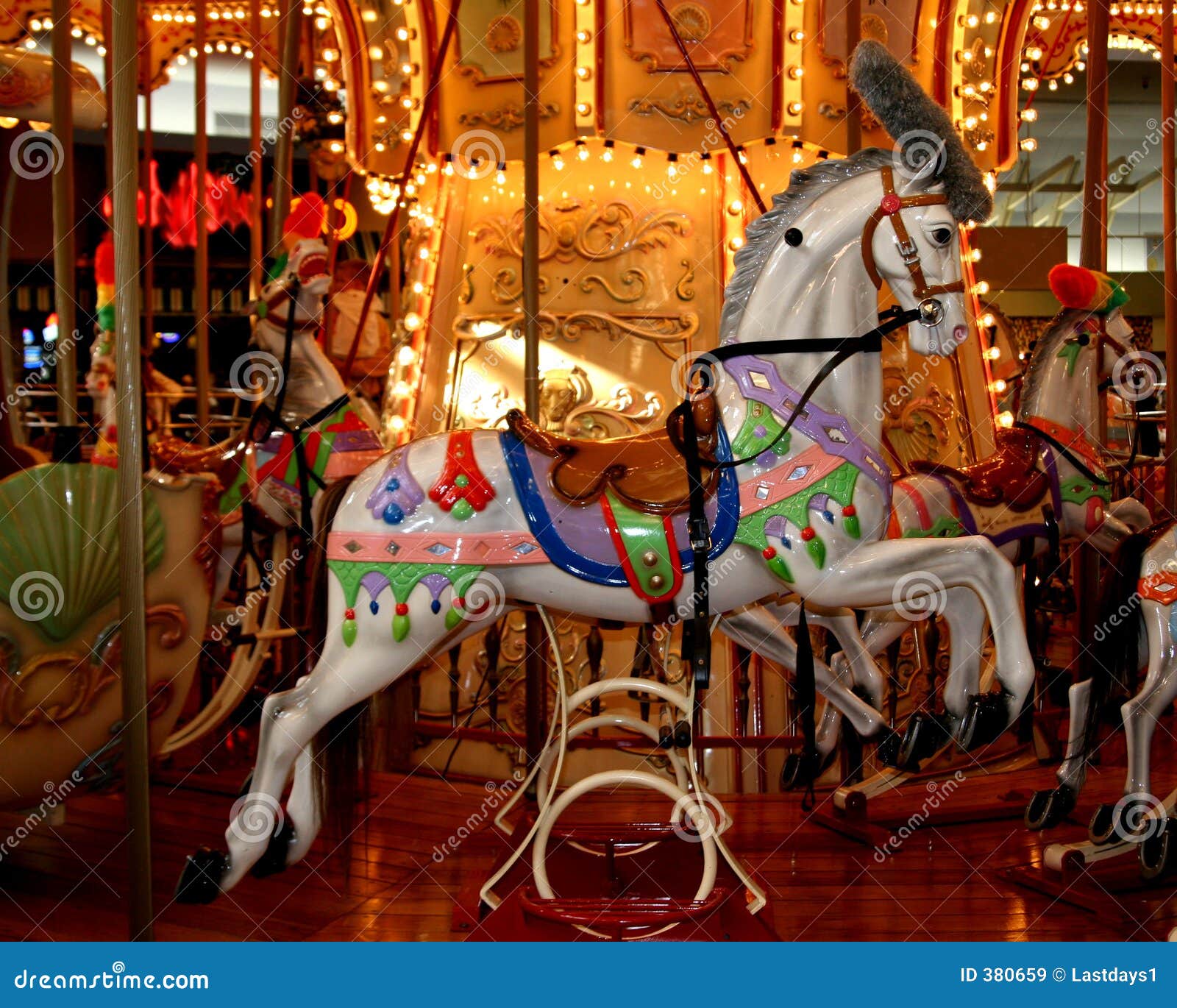 Carousel Horse stock image. Image of spring, amusement - 380659
